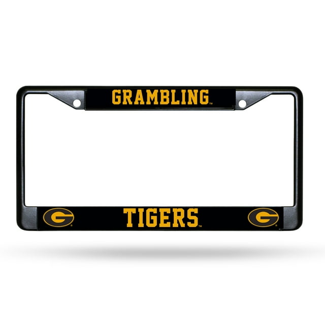 Grambling State Tigers Black Metal License Plate Frame - Walmart.com