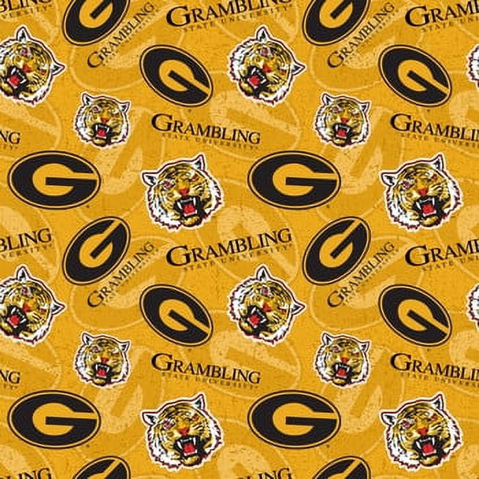 Grambling State University Officially Licensed 100% Cotton Fabric, Tone ...