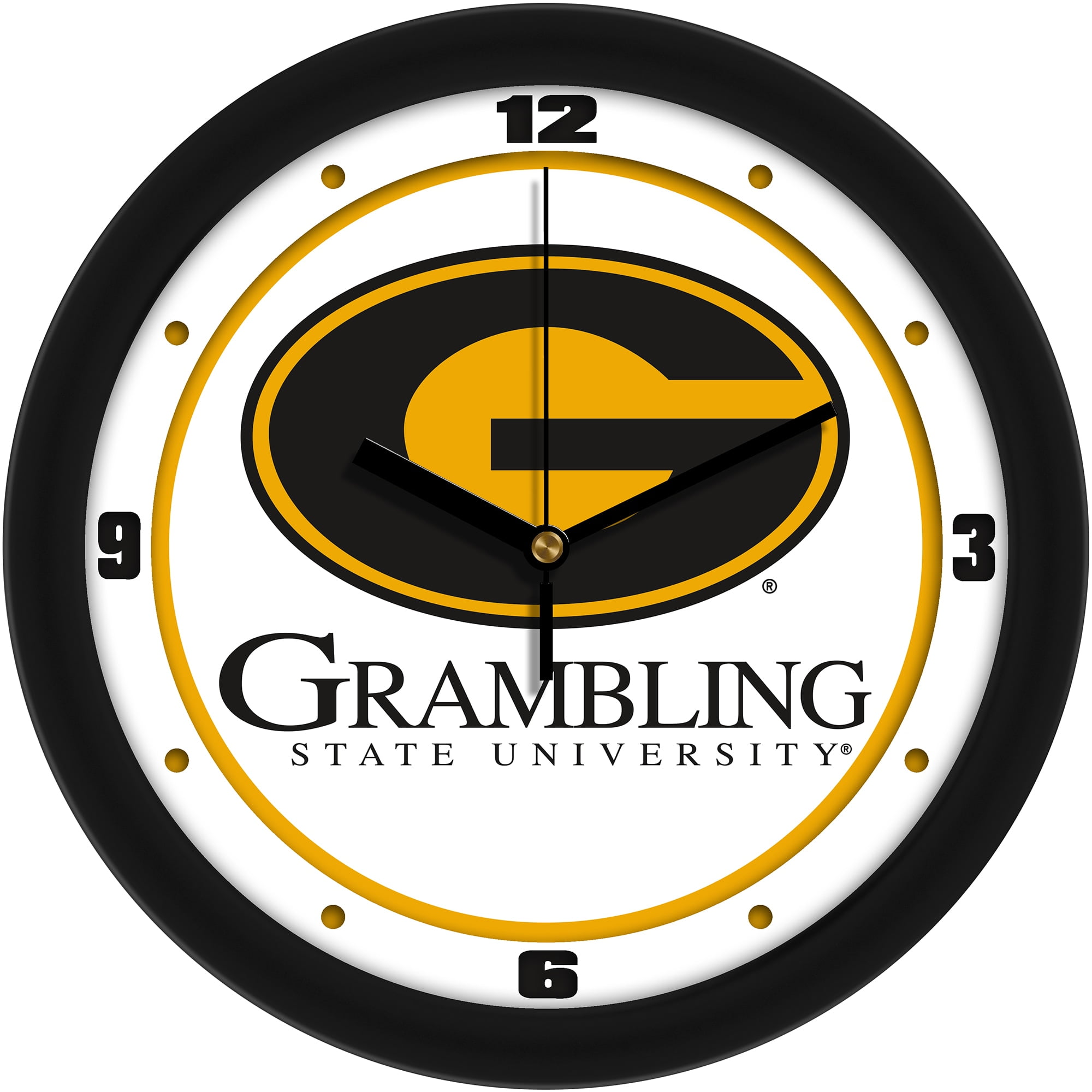 Grambling Tigers 11.5'' Suntime Premium Glass Face Traditional Logo ...