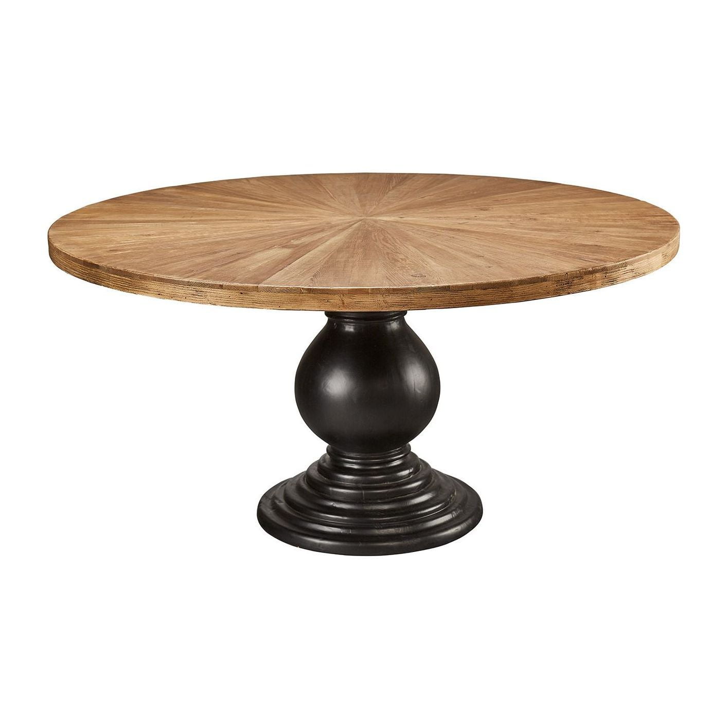 Gramercy 60-inch Diameter Round Reclaimed Pine Pedestal Dining Table ...