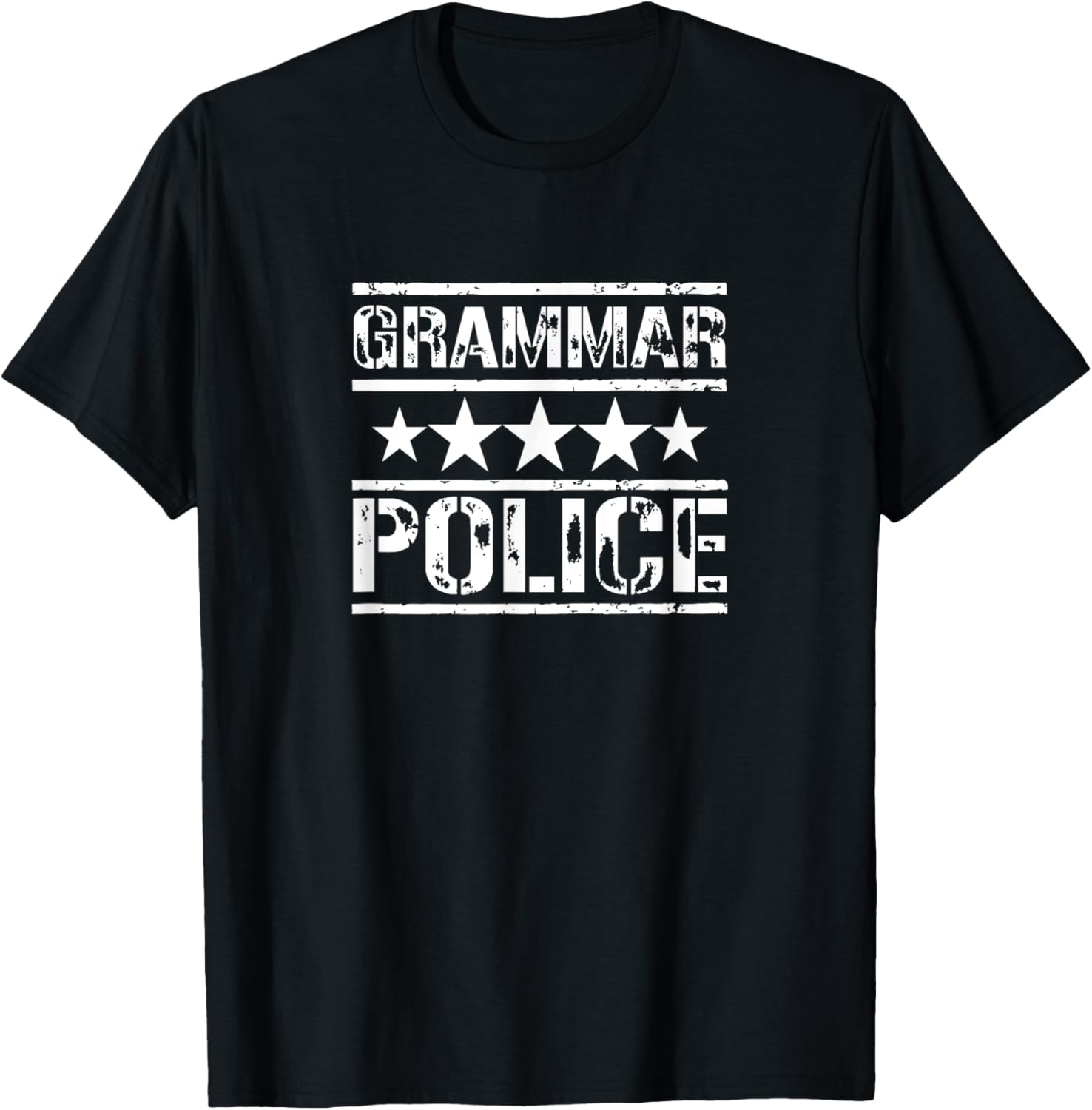 Grammar Police Spelling Linguistics Officer Cop T-Shirt - Walmart.com