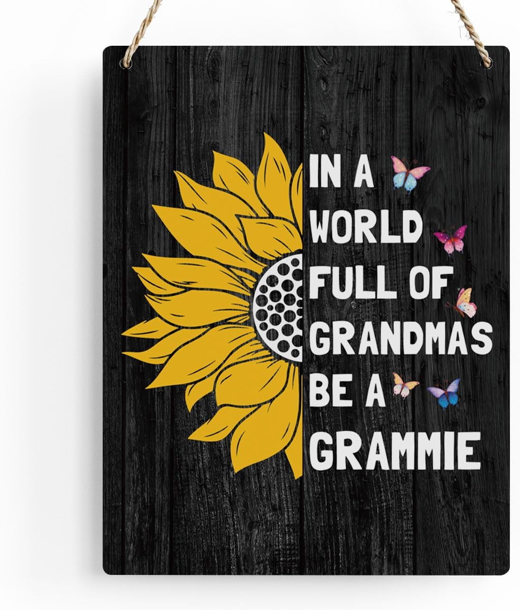 Grammie Gifts Grandmother Gifts Great Grandma Gifts, Sunflower Wall Art ...