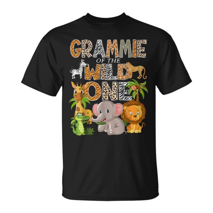 Grammie of The Wild One 1st Birthday Safari Jungle T-Shirt | Cute ...