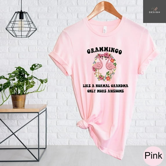 Grammingo Shirt, Cute Grandma Shirt, Grandmother T-Shirt, Flamingo ...