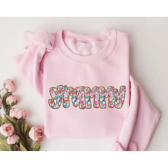 Grammy Floral Flower Spring Pregnancy Reveal T-Shirt - Walmart.com