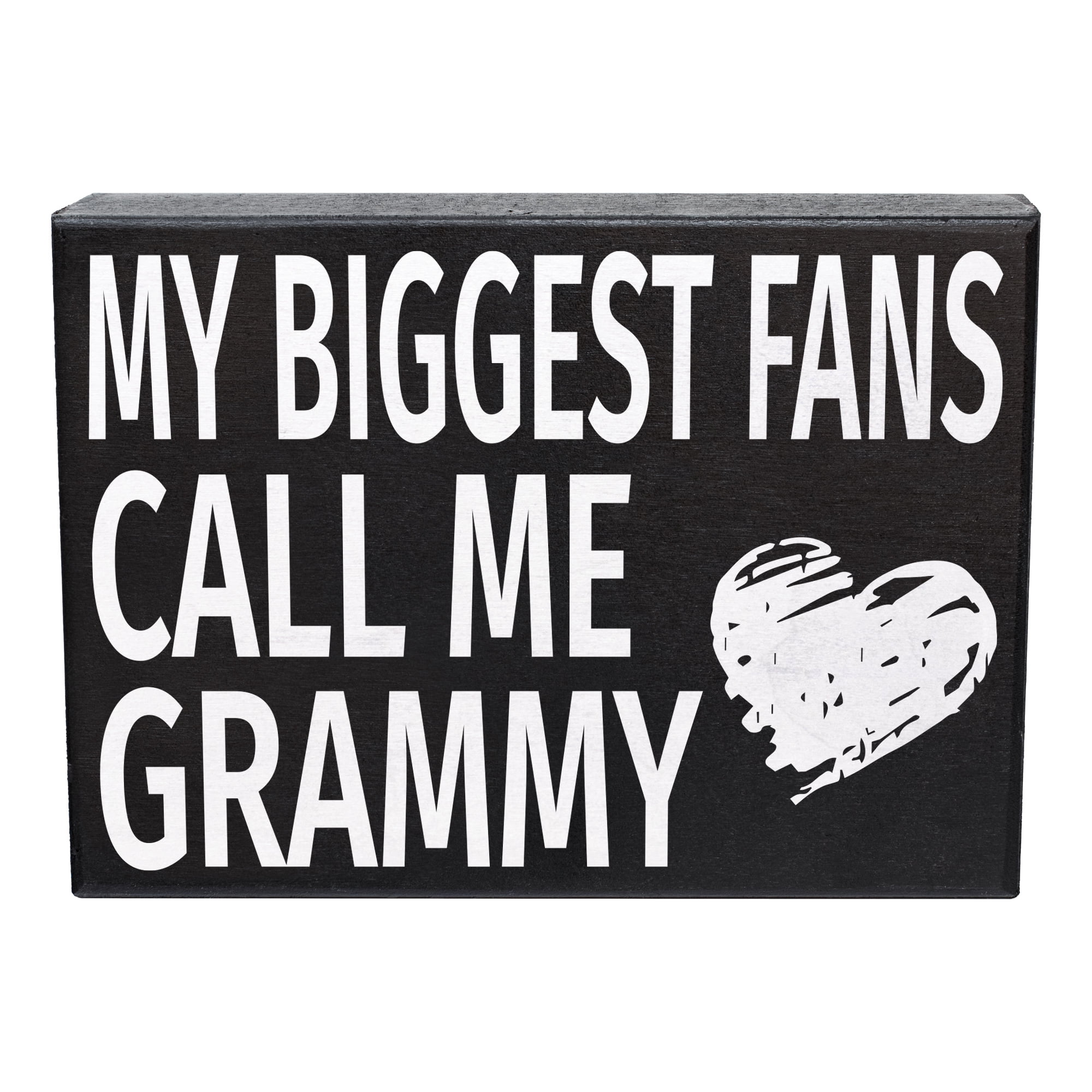 JennyGems My Biggest Fans Call Me Grammy Wooden Sign – Home Décor Shelf ...