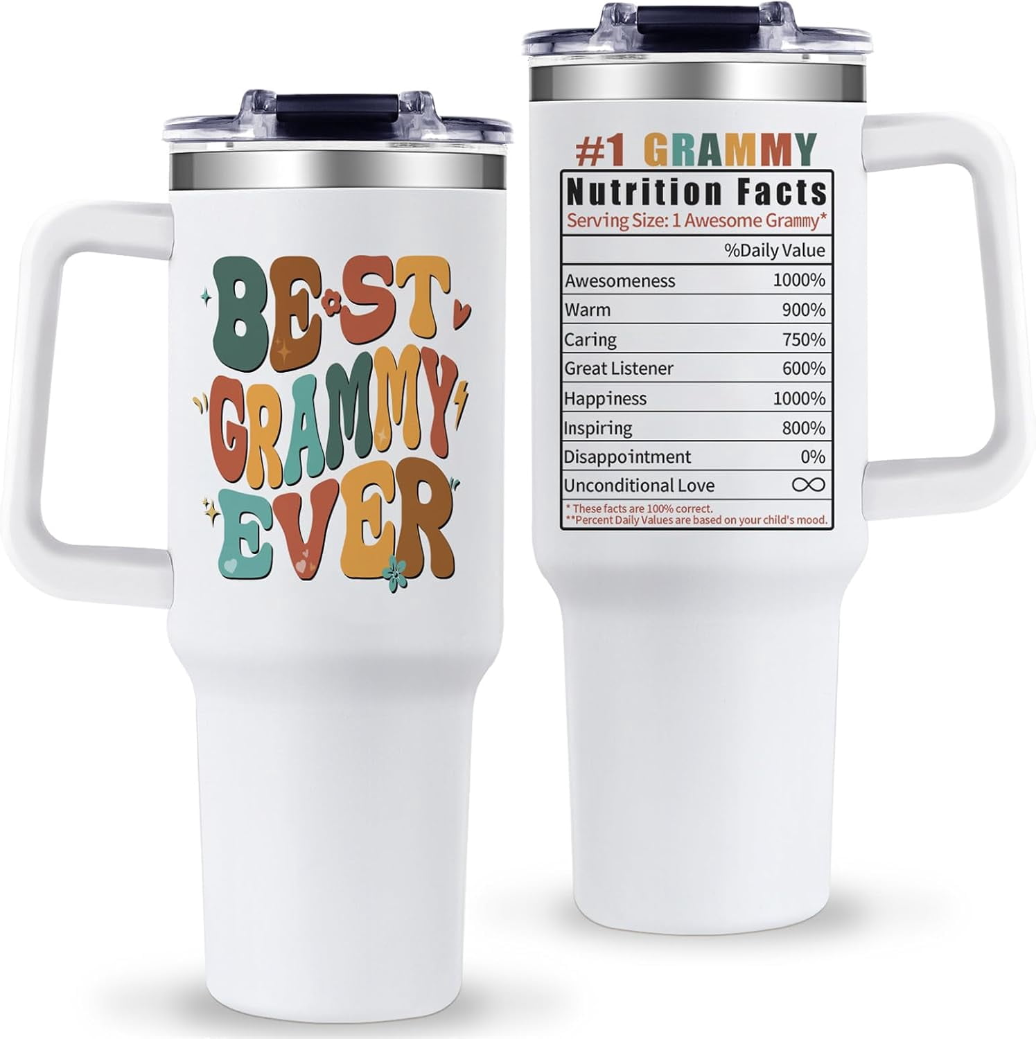 Grammy Tumbler with Handle Grammys Gifts for Grandma from Grandkids ...