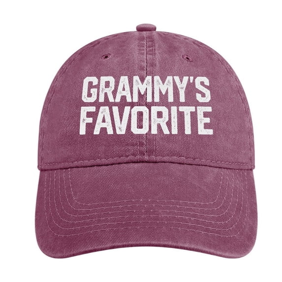 Grammy’s Favorite Wine Red Hat Adjustable Funny Fashion Unisex Baseball ...