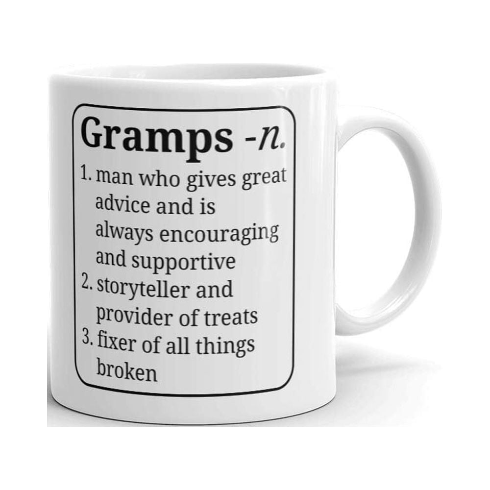 Gramps Definition Grandpa Funny Coffee Tea Ceramic Mug Office Work Cup ...