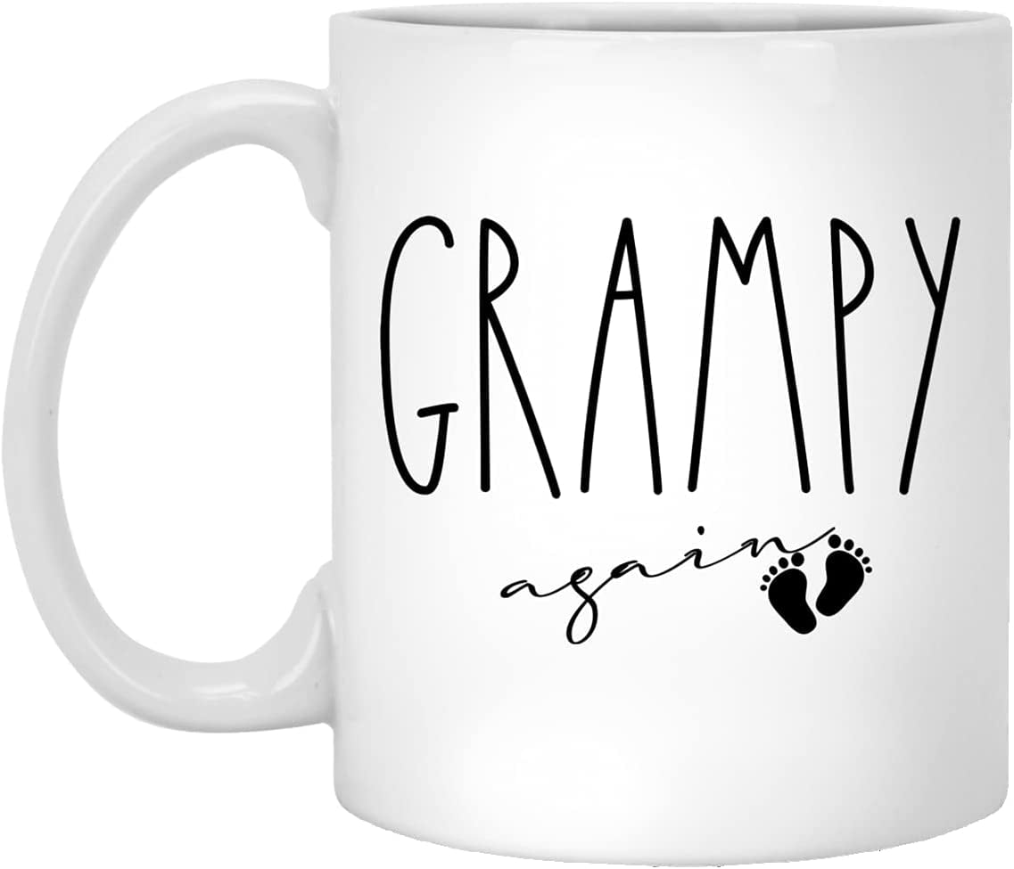 Grampy Again Mug, Grampy Again Pregnancy Announcement, Grampy Reveal ...