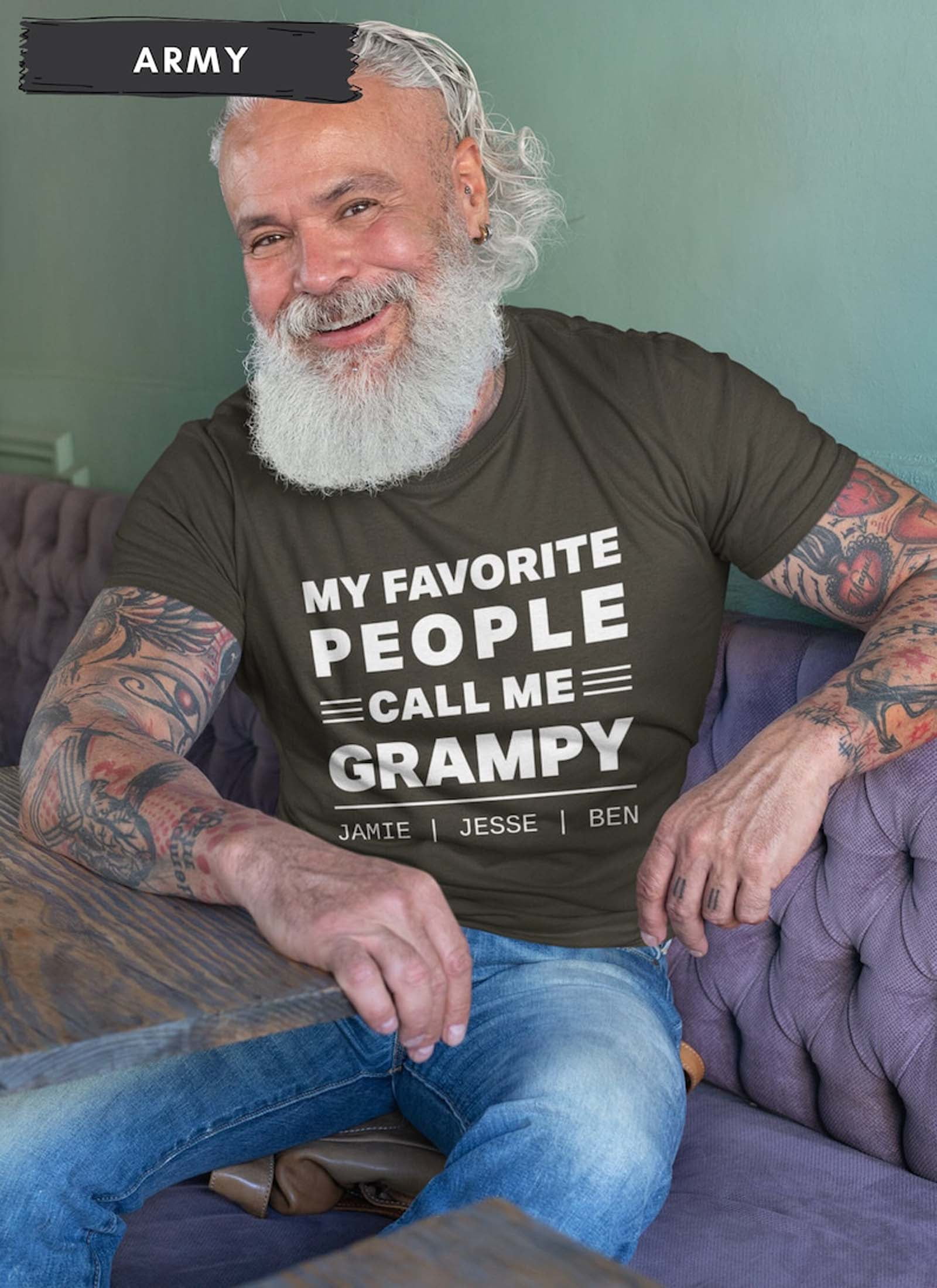 Grampy Gift Custom Grandpa Shirt Grampy Shirt Fathers Day tshirt for ...