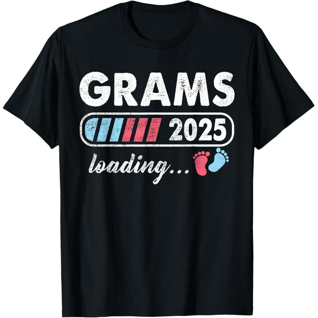 Grams 2025 Loading a Girl or a Boy Baby Announcement T-Shirt - Walmart.com