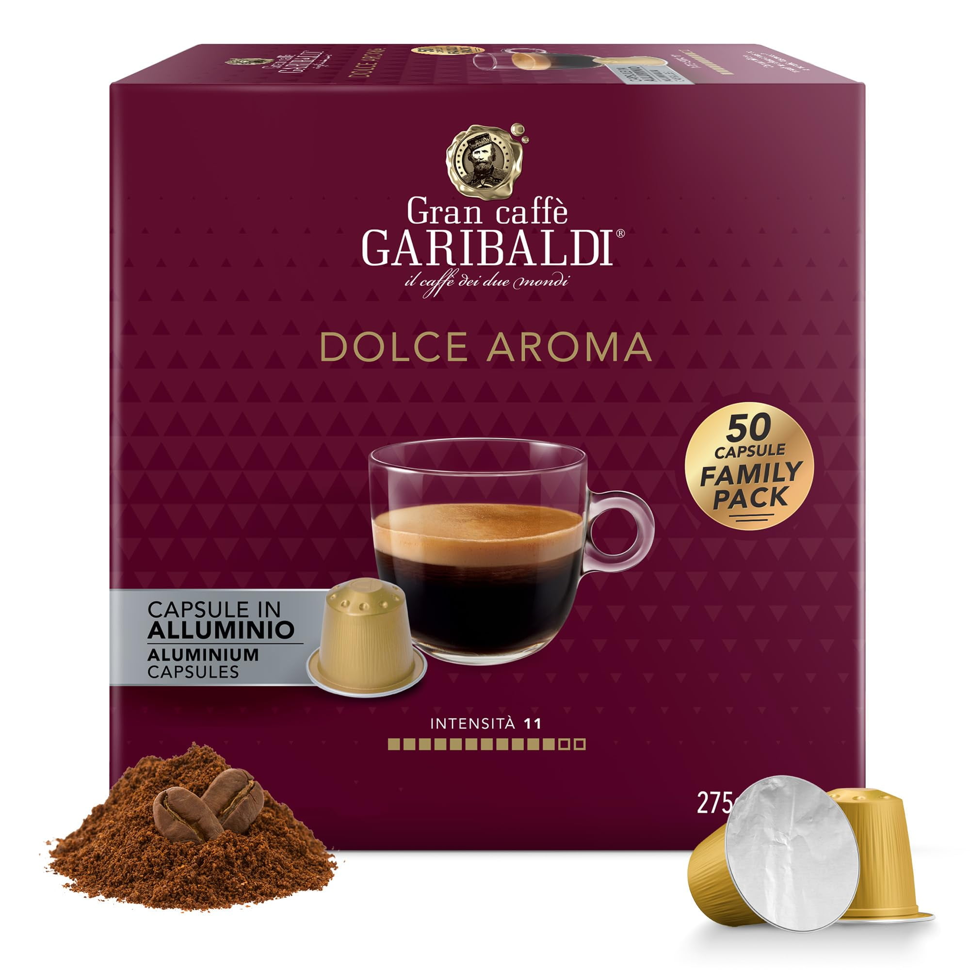 Gran Caffè Garibaldi Espresso Pods, Italian Roasted Coffee, Compatible ...