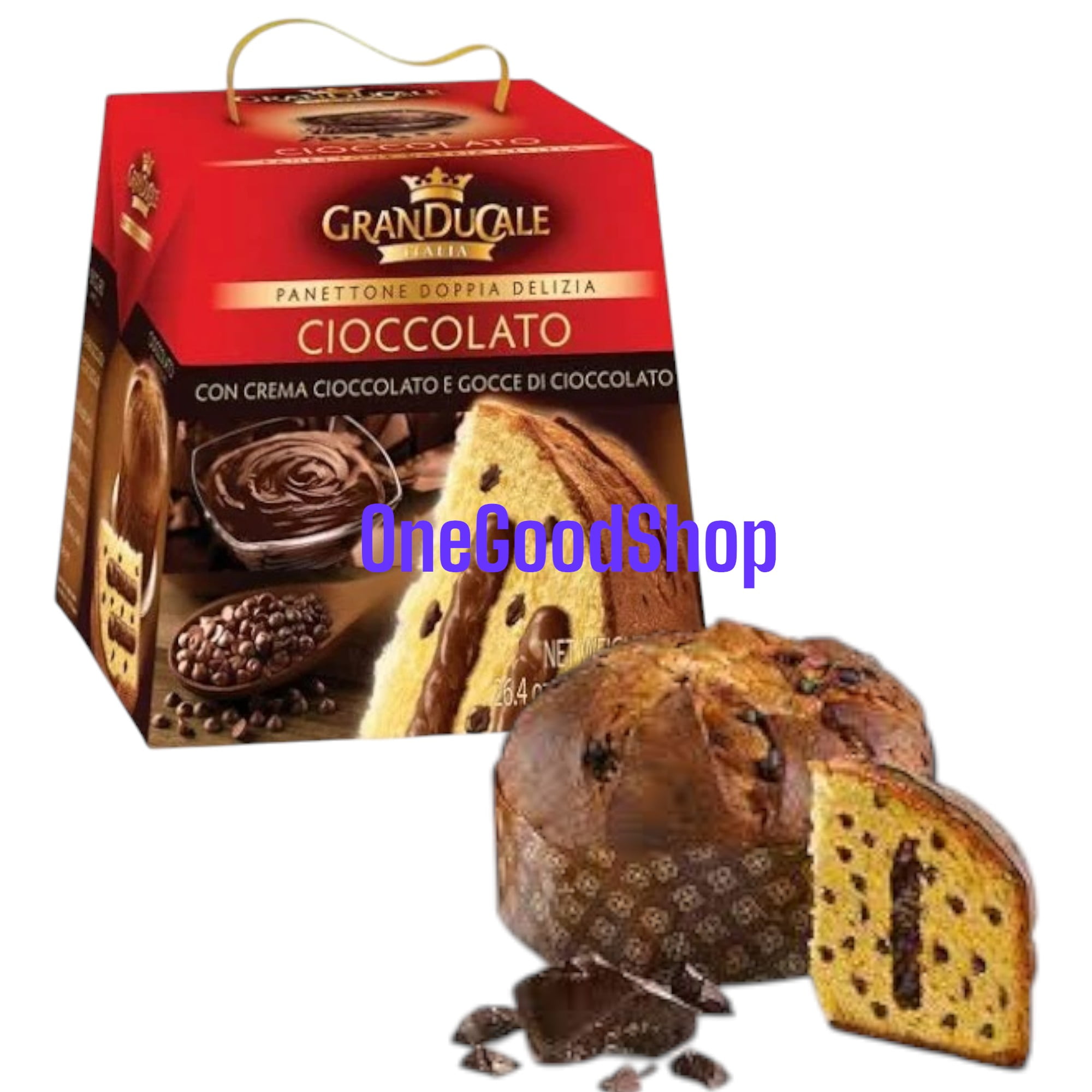 Gran Ducale Doppia Delizia Chocolate Panettone 750g/26.4oz - Panettone ...
