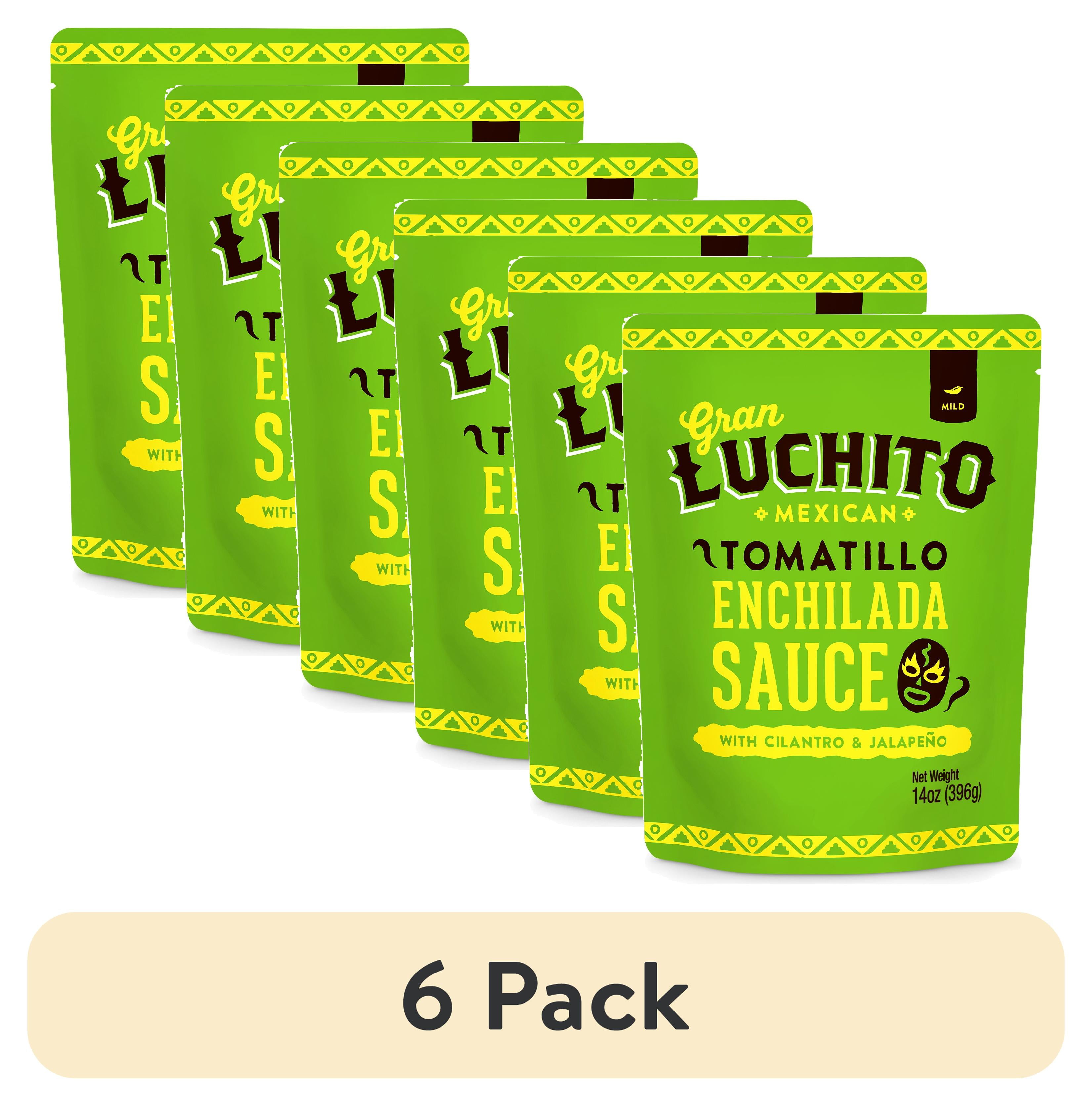 (6 pack) Gran Luchito Mexican Green Enchilada Sauce, 14 oz, Pouch ...