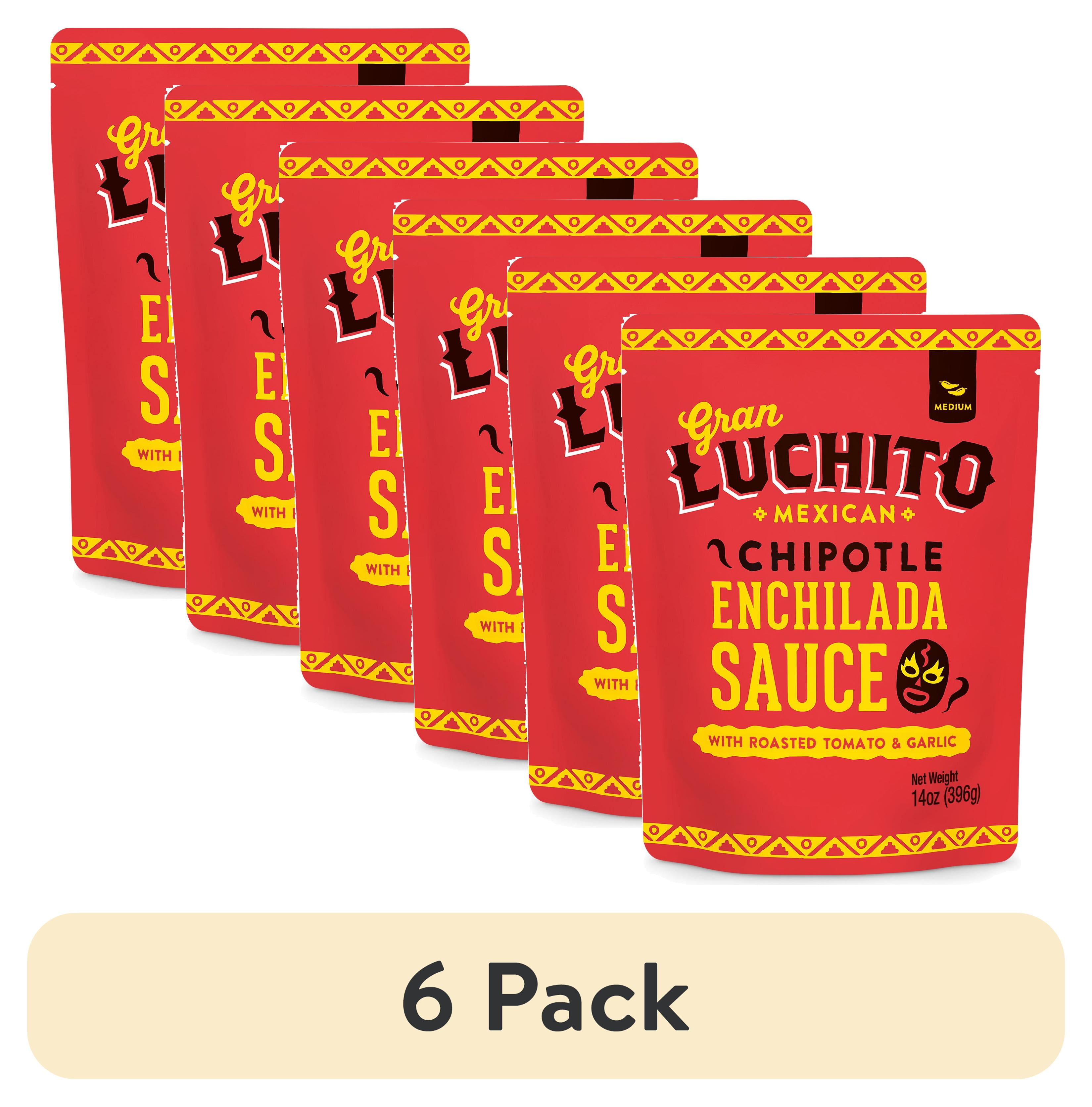 (6 pack) Gran Luchito Mexican Red Enchilada Sauce, 14 oz, Pouch ...