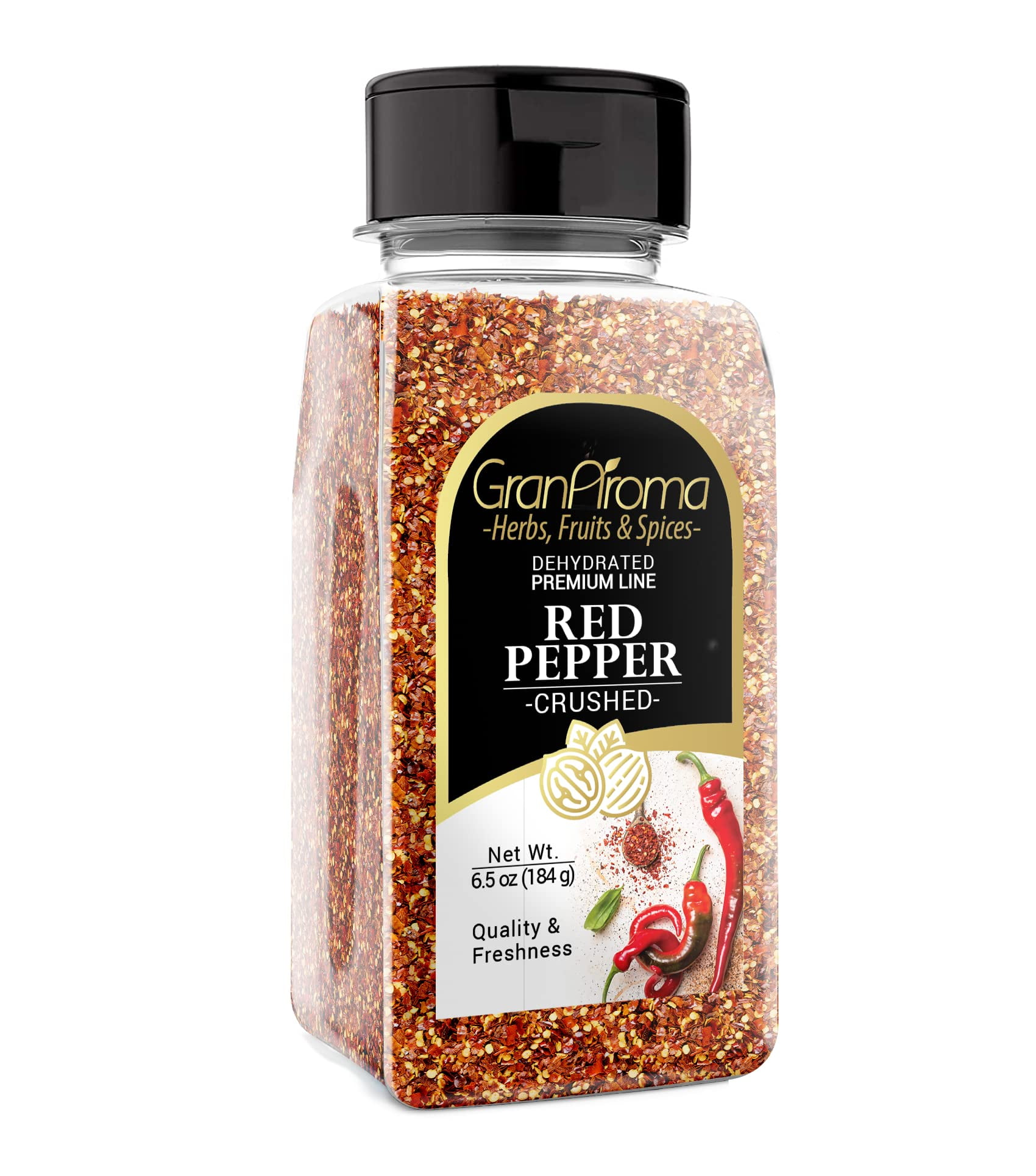 GranAroma 6.5 oz Crushed MSF2 Red Pepper, Dry Rubs & Marinades, Spicy ...