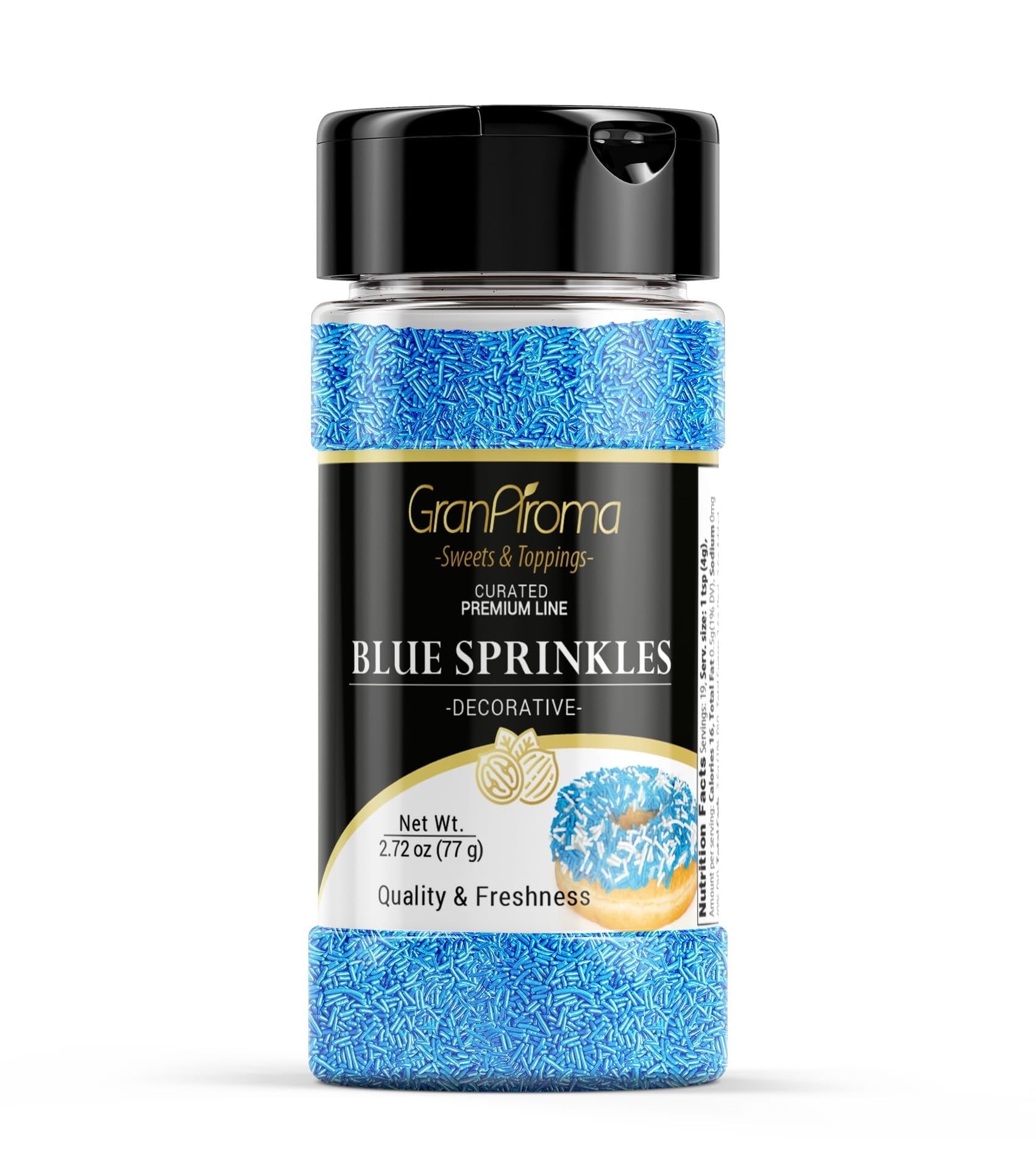 GranAroma Blue Sprinkles, Decorative Sprinkles, Cakes & Cookies, Bakery ...
