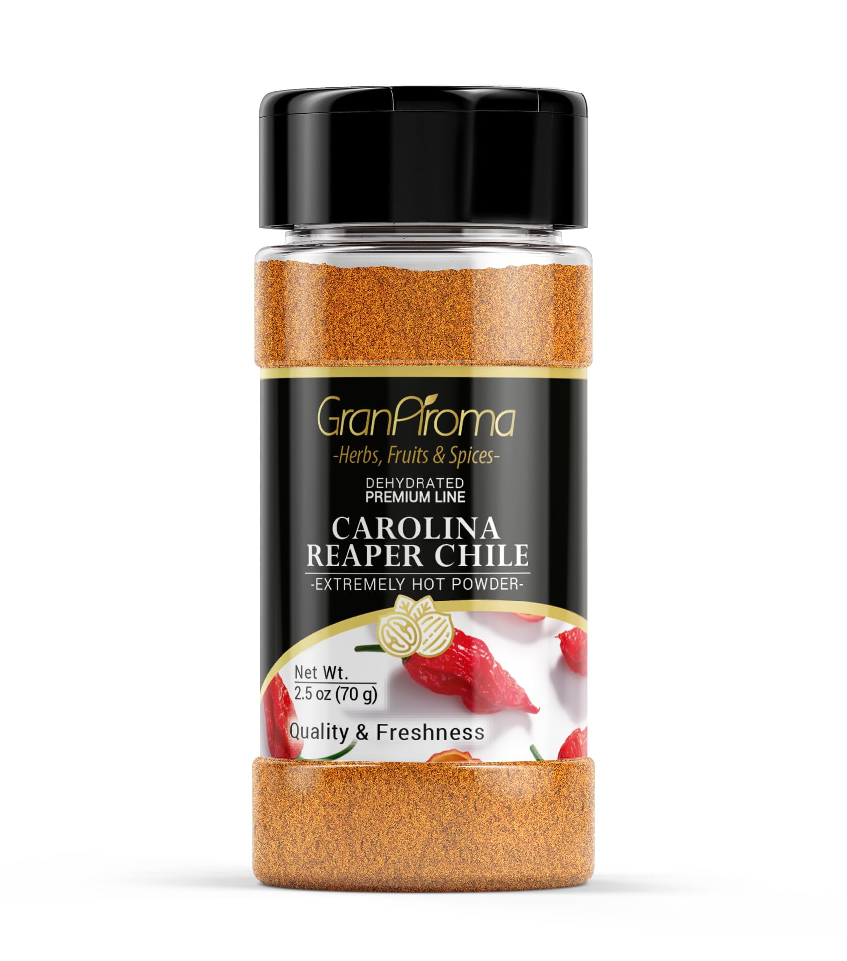 GranAroma Carolina Reaper Powder, KEF28 2.5 oz, Extremely Hot Powder ...