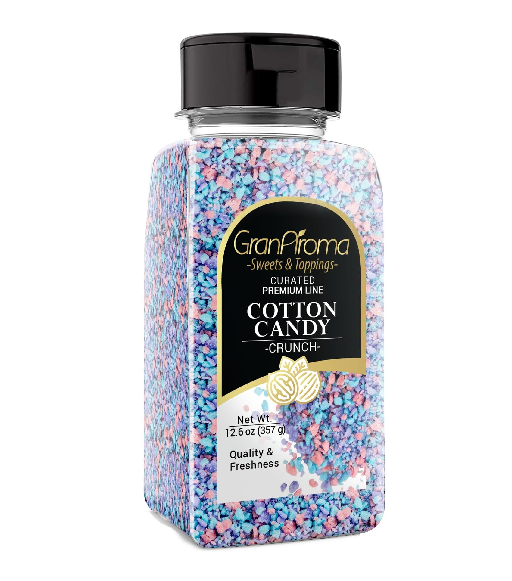 GranAroma Cotton Candy Crunch, 12.6 oz, Dessert Topping, Ice Cream ...