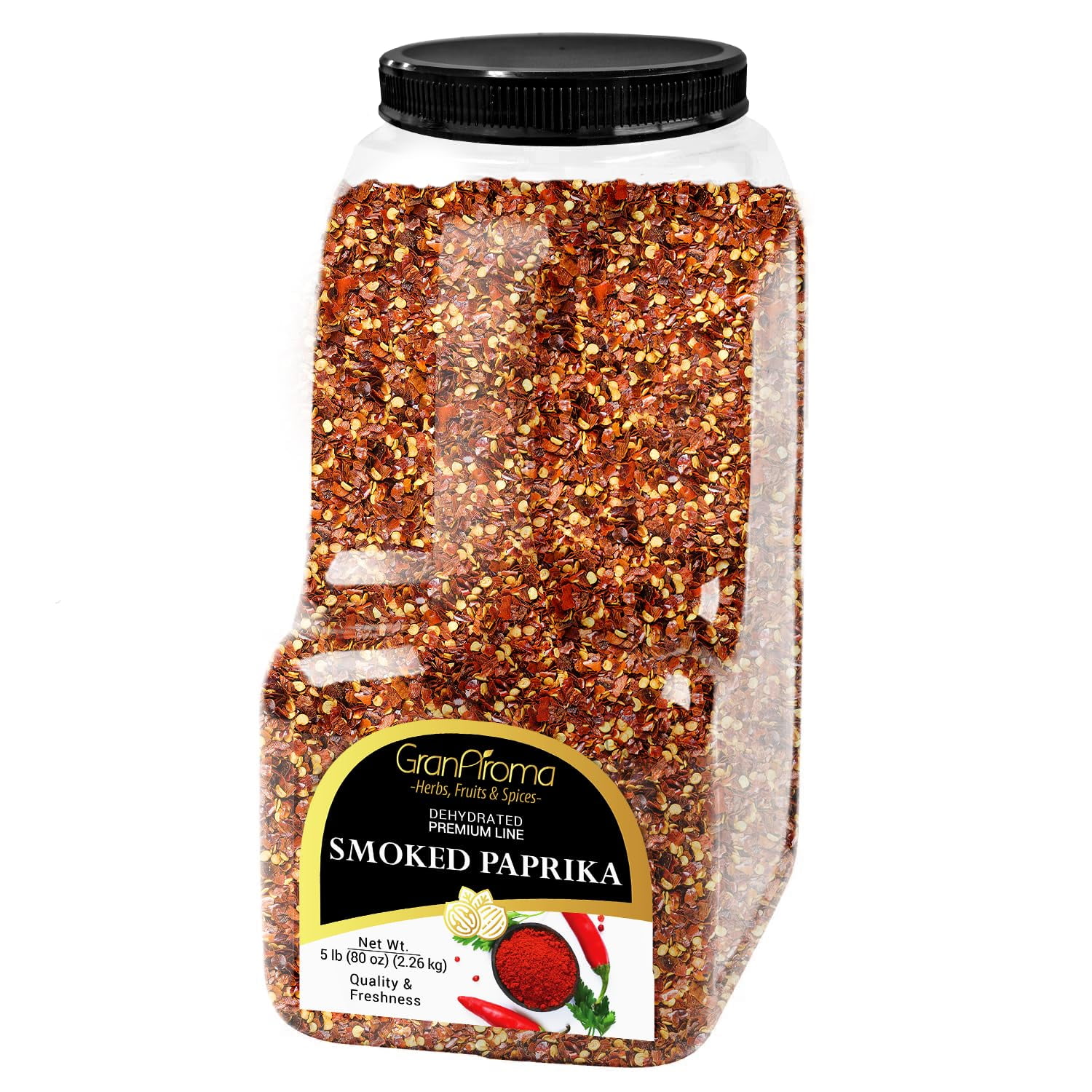 GranAroma Crushed Red Pepper, SBF3 3 lb, Dry Rubs & Marinades, Spicy ...