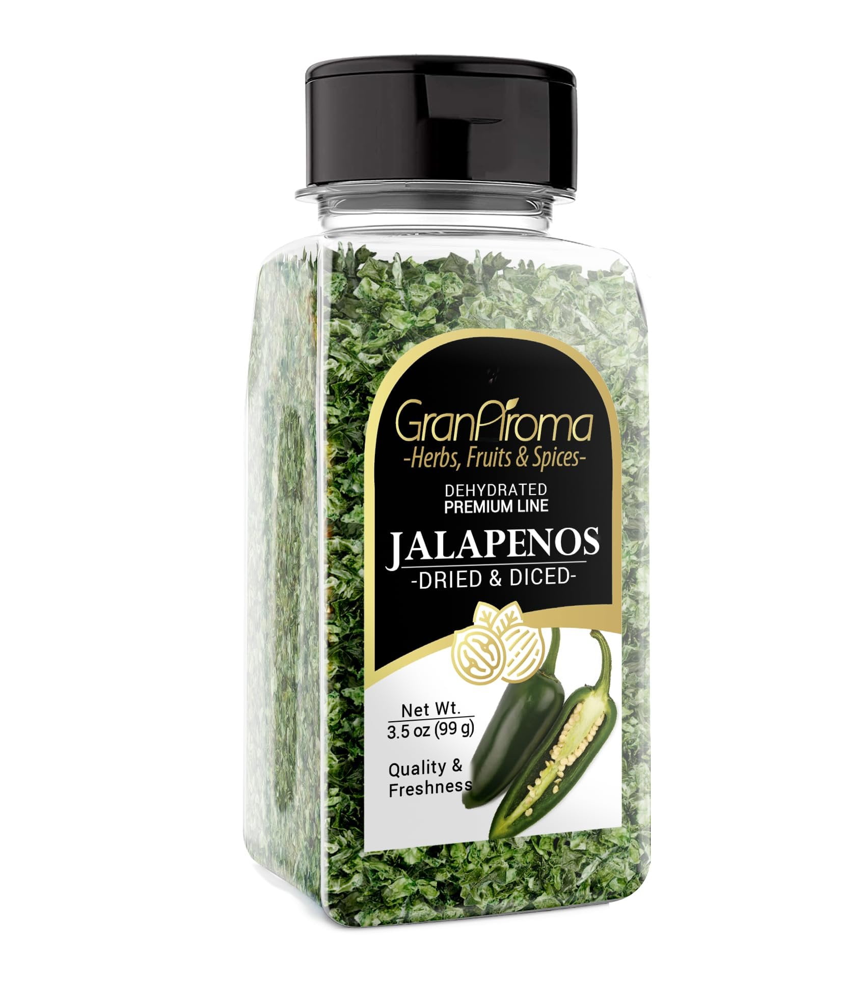 GranAroma Diced Jalapenos, Spicy, Flavorful Peppers, Toppings & Salsas 3.5 Ounce - Walmart.com