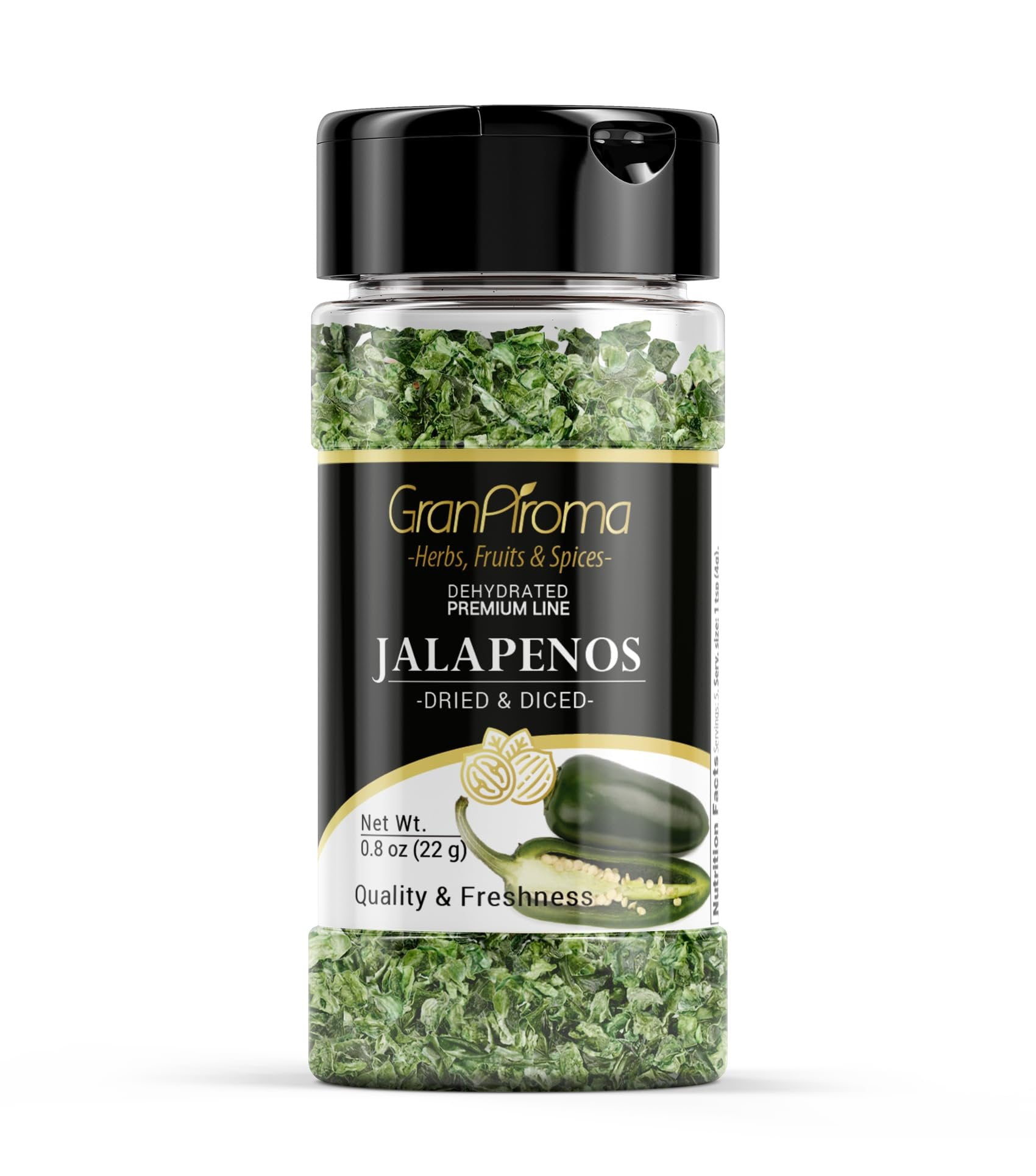 GranAroma Diced Jalapenos, Spicy, Flavorful Peppers for Cooking ...