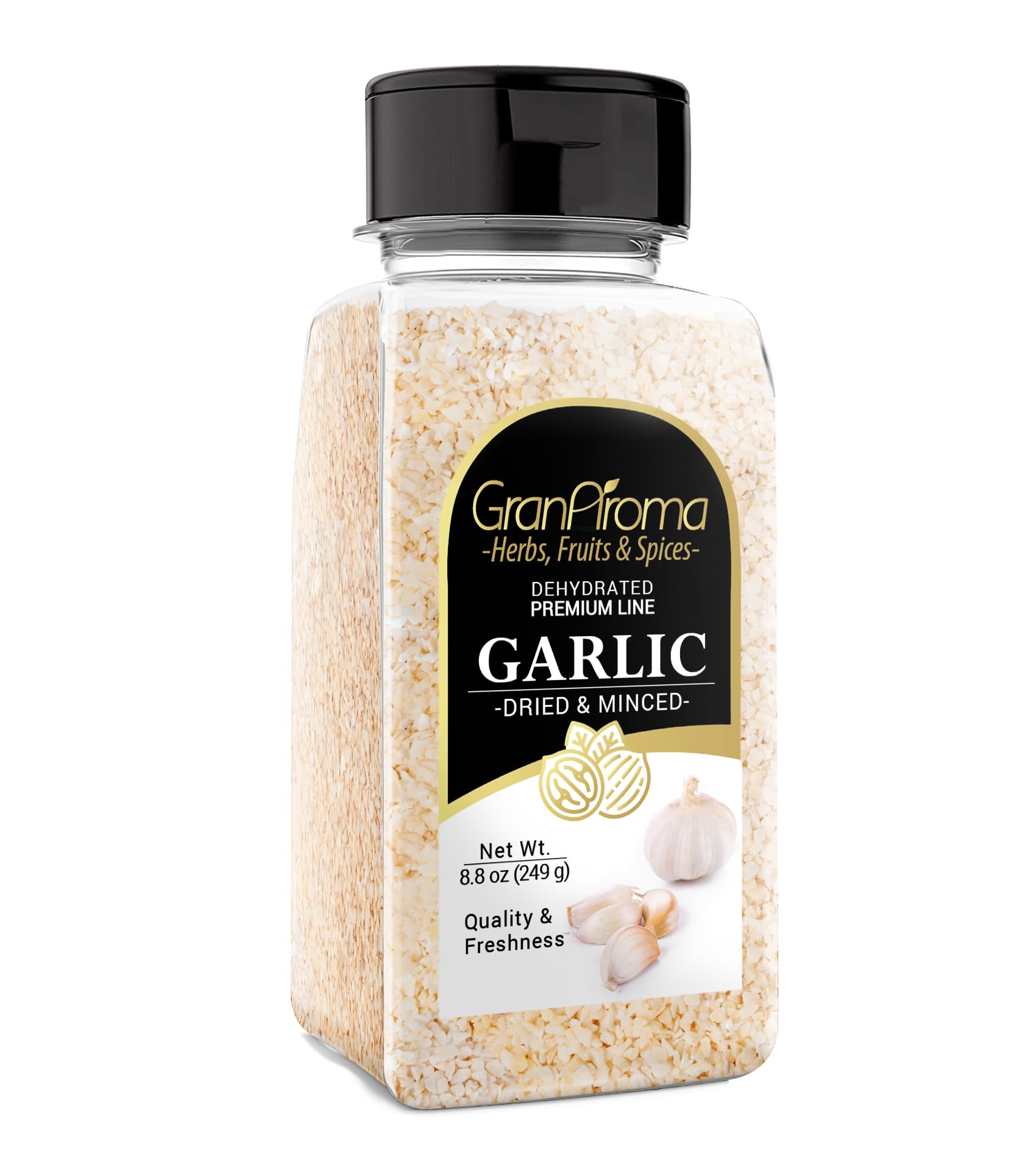 GranAroma Dried & Minced AIF4 Garlic, 8.8 oz, Versatile Seasoning ...