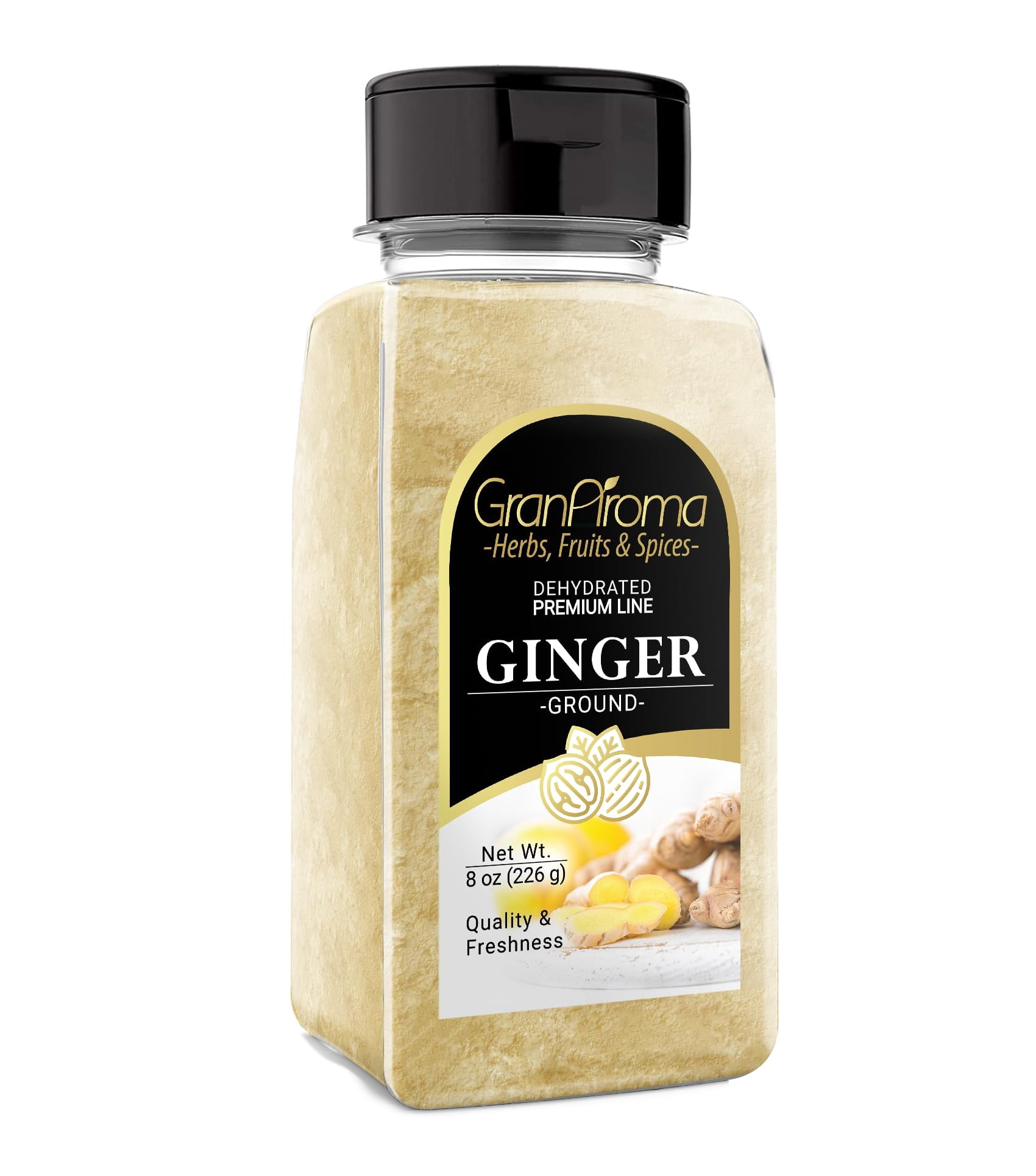 GranAroma Ground Ginger, 8 ESF27 oz, Pure Root Powder, Indian & Asian ...