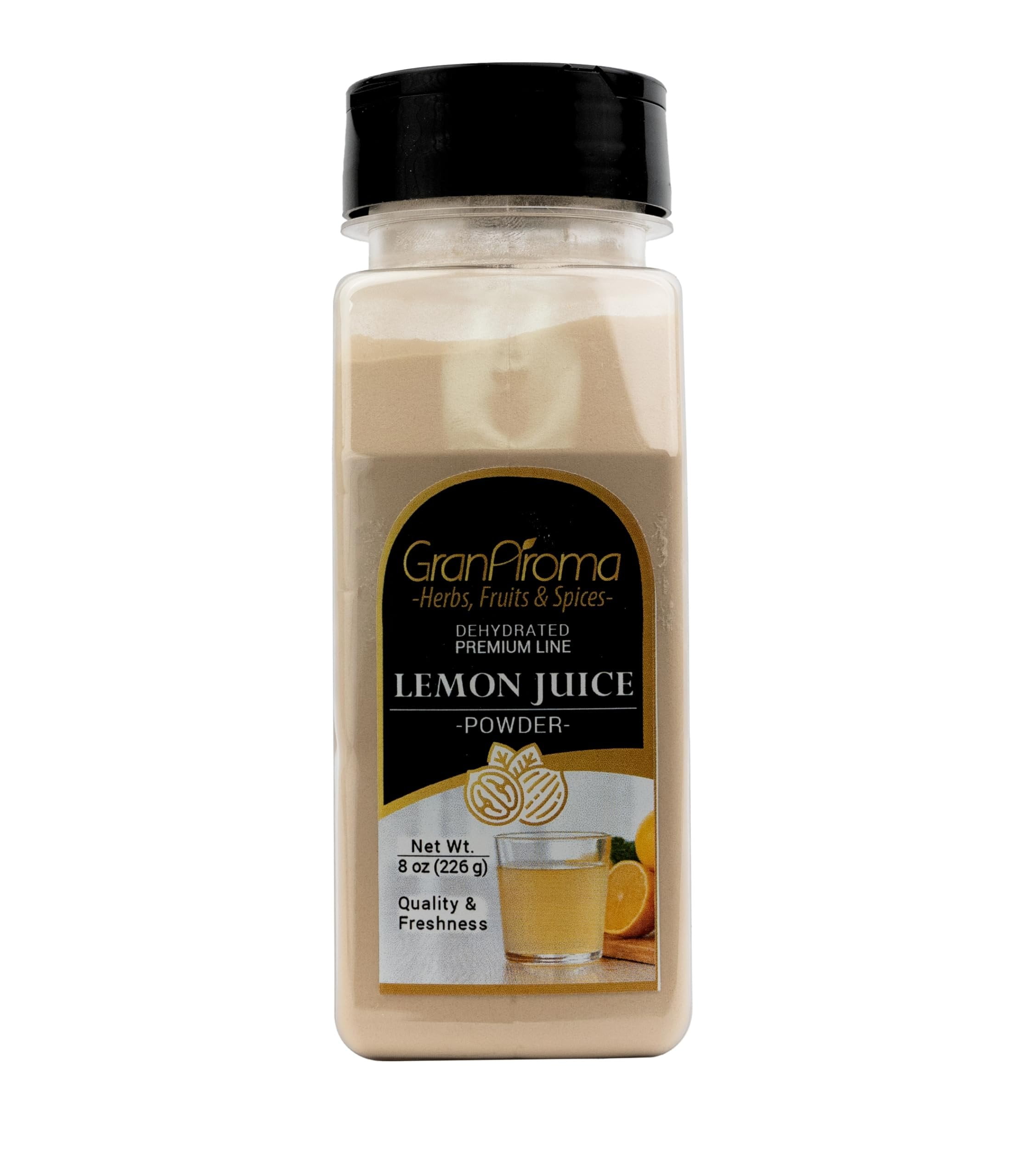 GranAroma Lemon Juice Powder, Tart Flavor, Drinks, Flavoring 8 Ounce ...