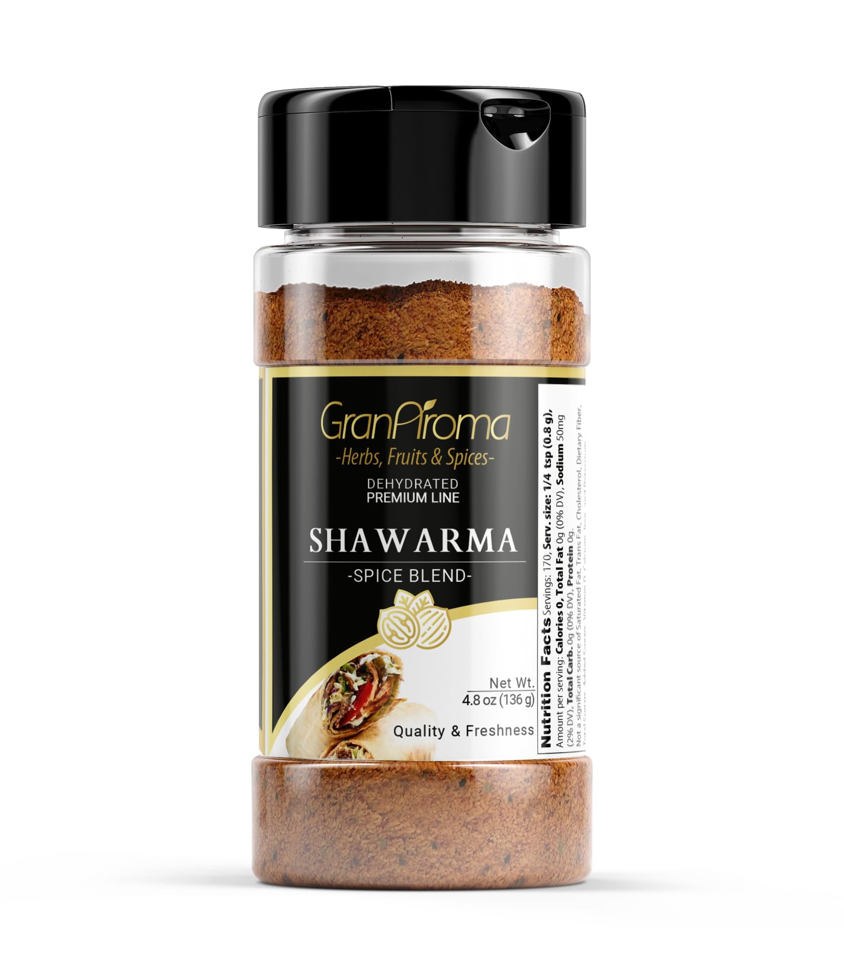 GranAroma Shawarma Spice SCH4 Blend, Aromatic & Savory, Exotic Flavor ...