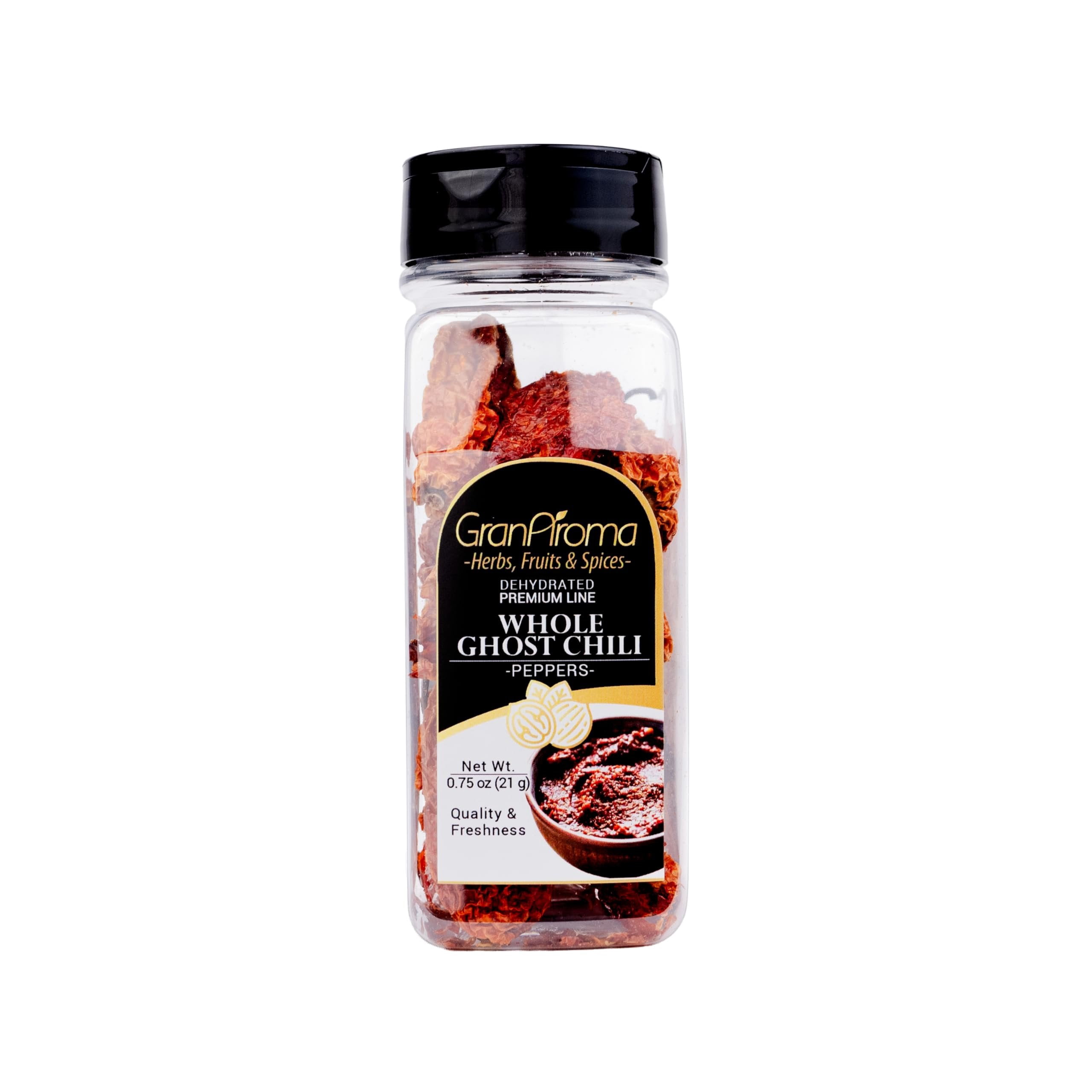 GranAroma Whole Ghost Chili Pepper, Fiery Heat, Seasoning for Curries ...