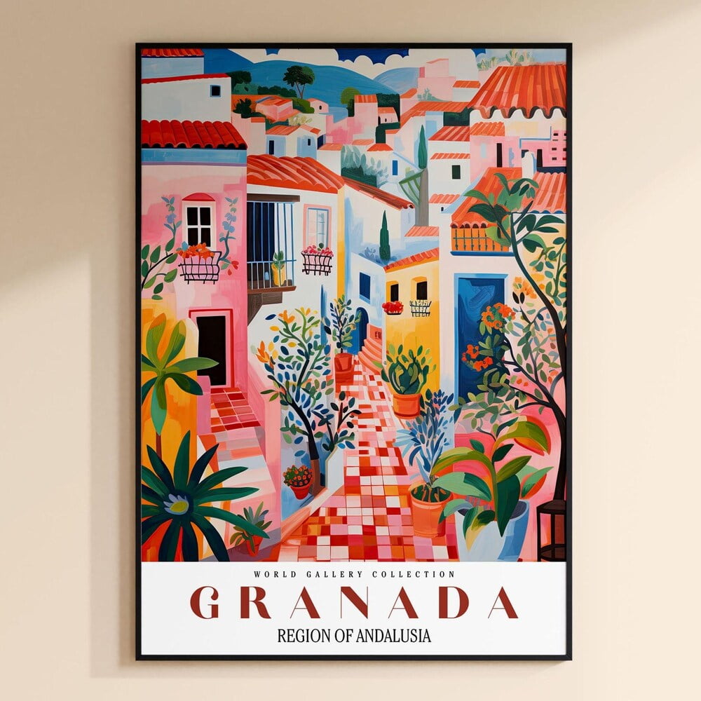 Granada Print, Granada Travel Poster, Spain Wall Art, City Poster ...