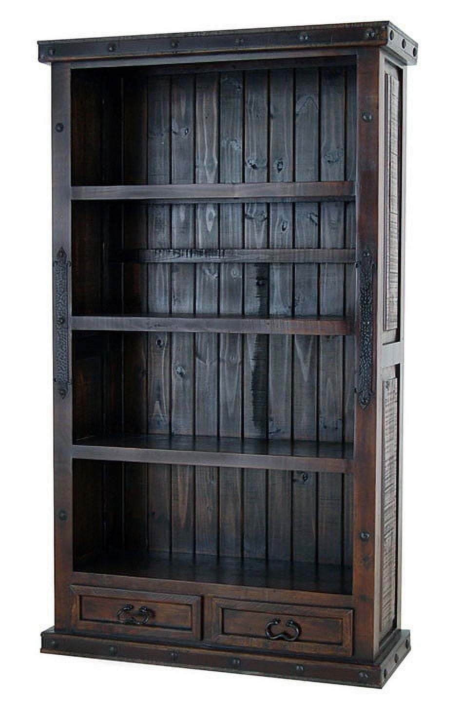 Granada Rustic 2 Drawer Bookcase - Walmart.com