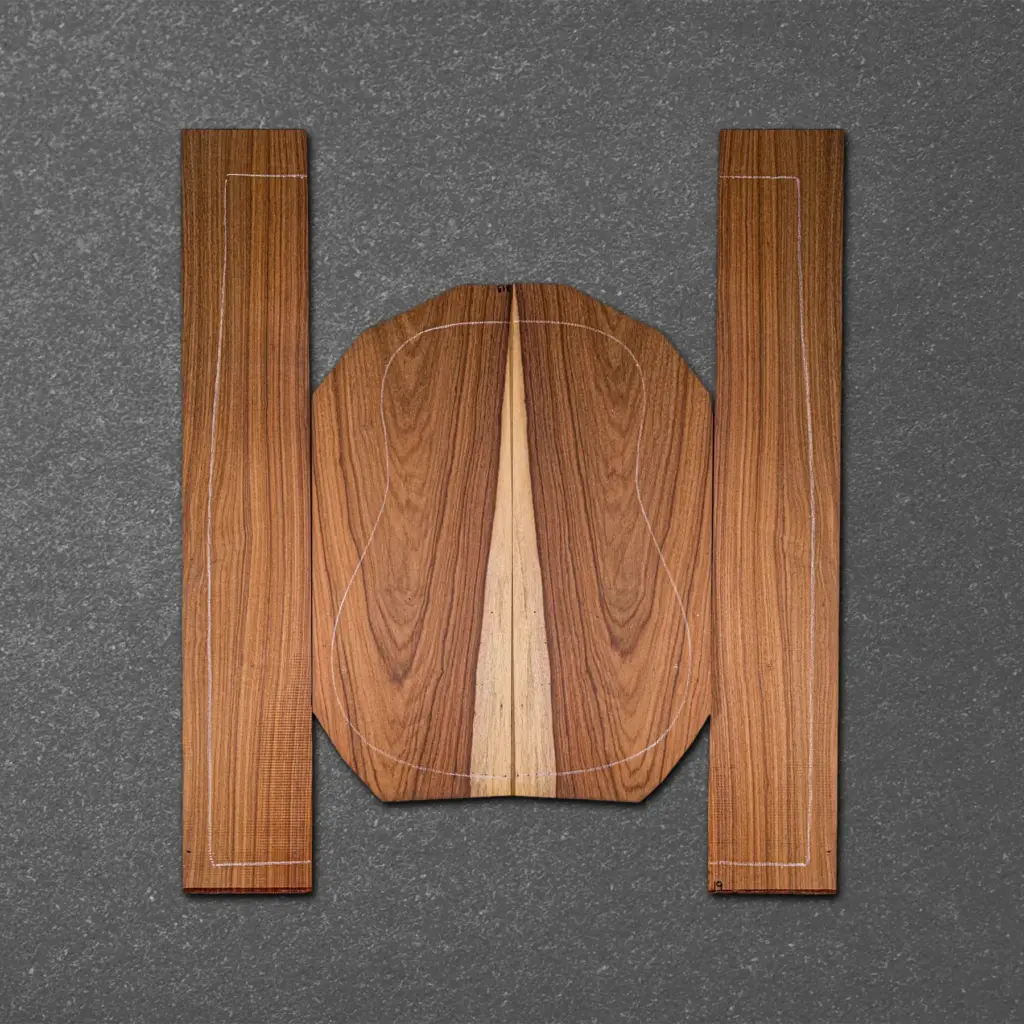 Granadillo Acoustic Guitar Back and Sides Dreadnought (DT) Set ...