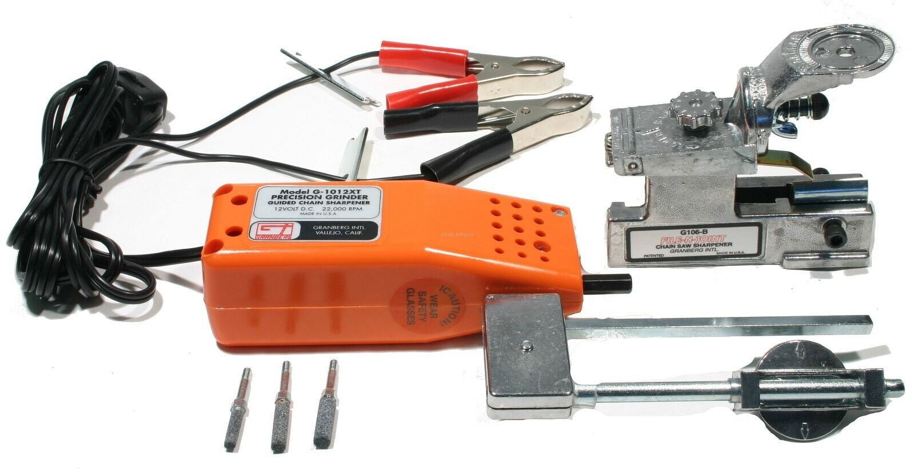 Granberg G-1012XT Precision 12V Chainsaw Chain Grinder Sharpener with 3 ...
