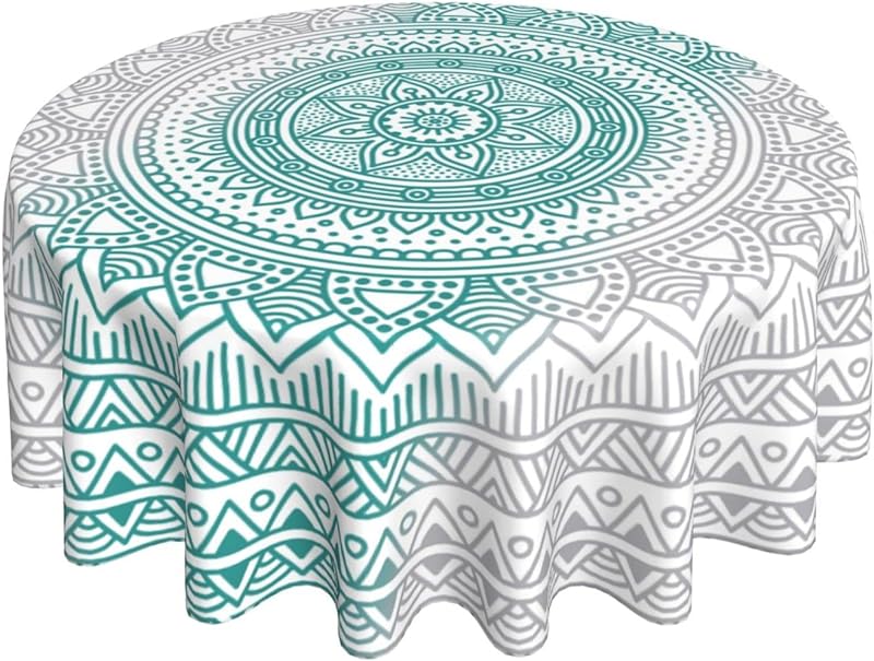 Granbey Spring Summer Floral Round Tablecloth 60 Inch Flower Table ...