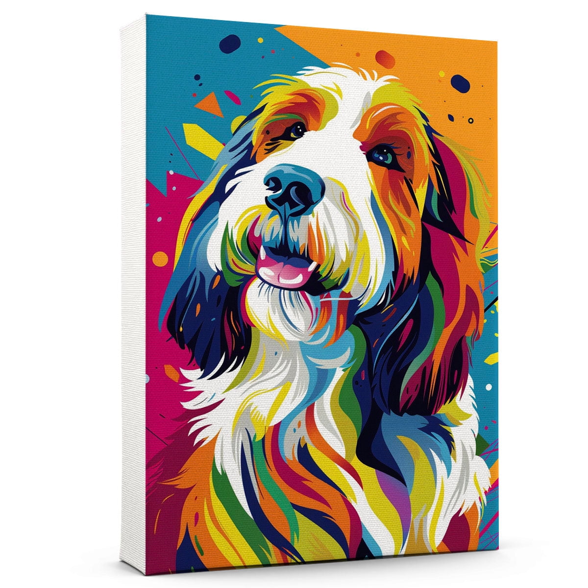 Grand Basset Griffon Vendeen Poster Wall Art - Colorful Dog Canvas Wall ...