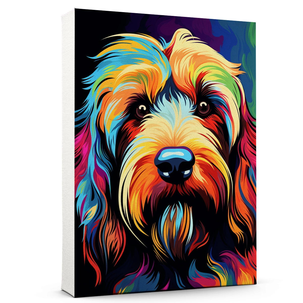 Grand Basset Griffon Vendeen Watercolor Dog Art Print Poster, Wall art ...