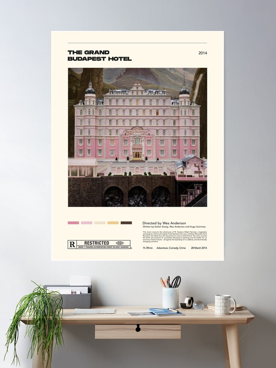 The Grand Budapest Hotel / Classicult Prints / Vintage Retro Art Print ...