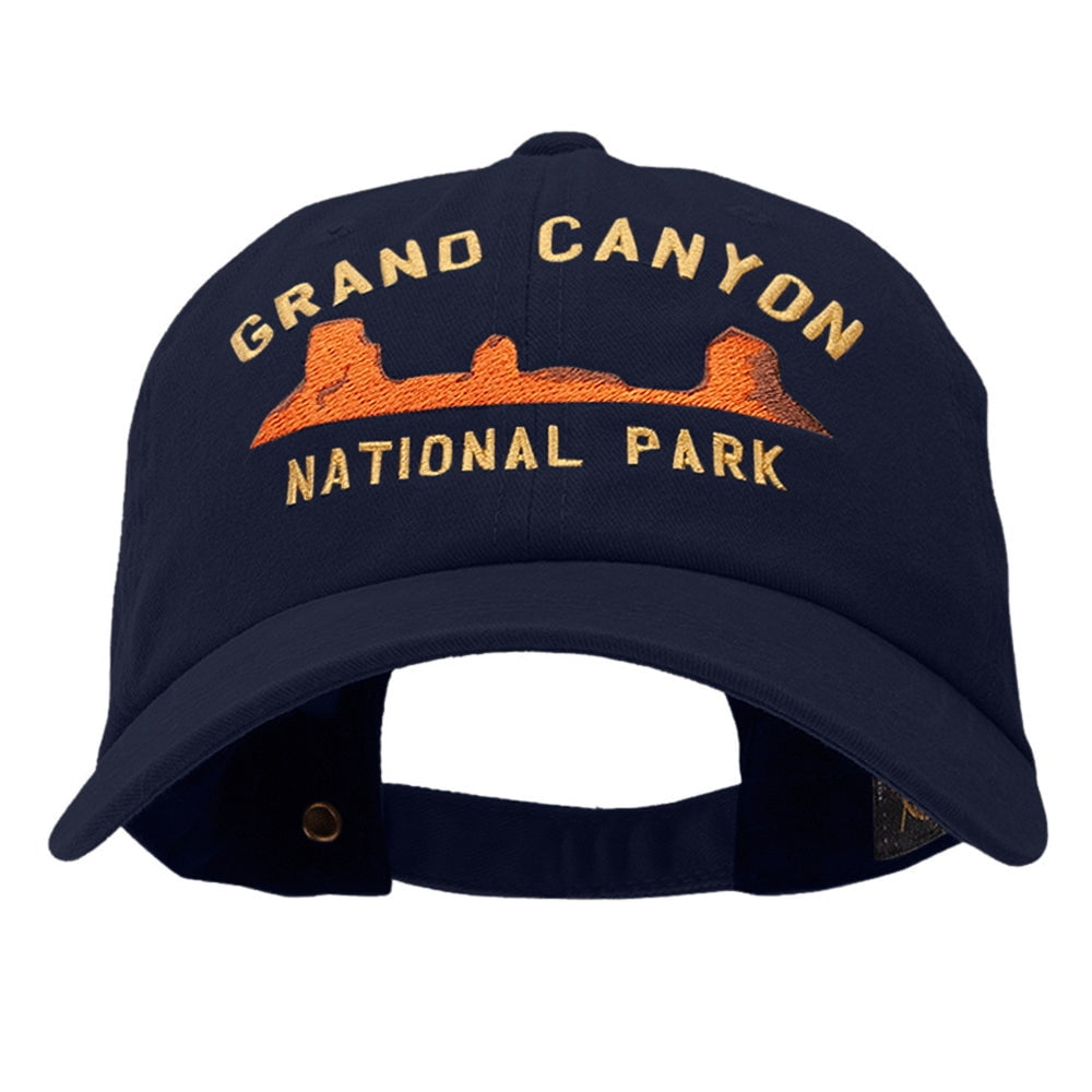 Grand Canyon Embroidered Unstructured Pigment Dyed Cotton Cap - Navy ...