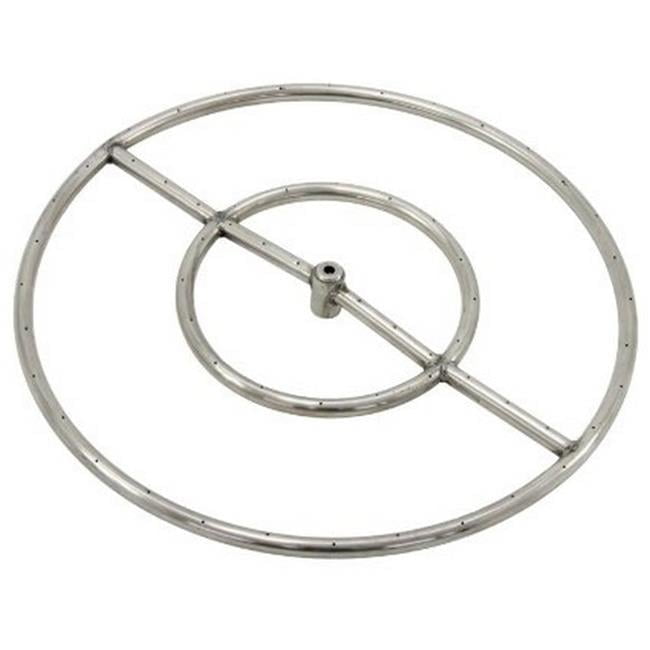 Grand Canyon Gas Logs FRS36 Stainless Steel Triple Fire Ring 0.75 in ...