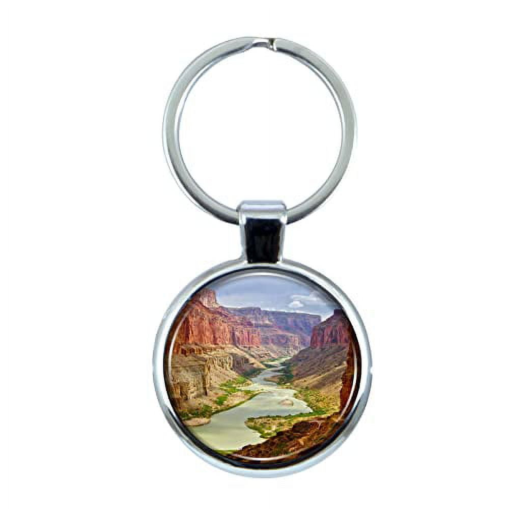 Grand Canyon Keychain with Epoxy Dome and Metal Keyring - Walmart.com