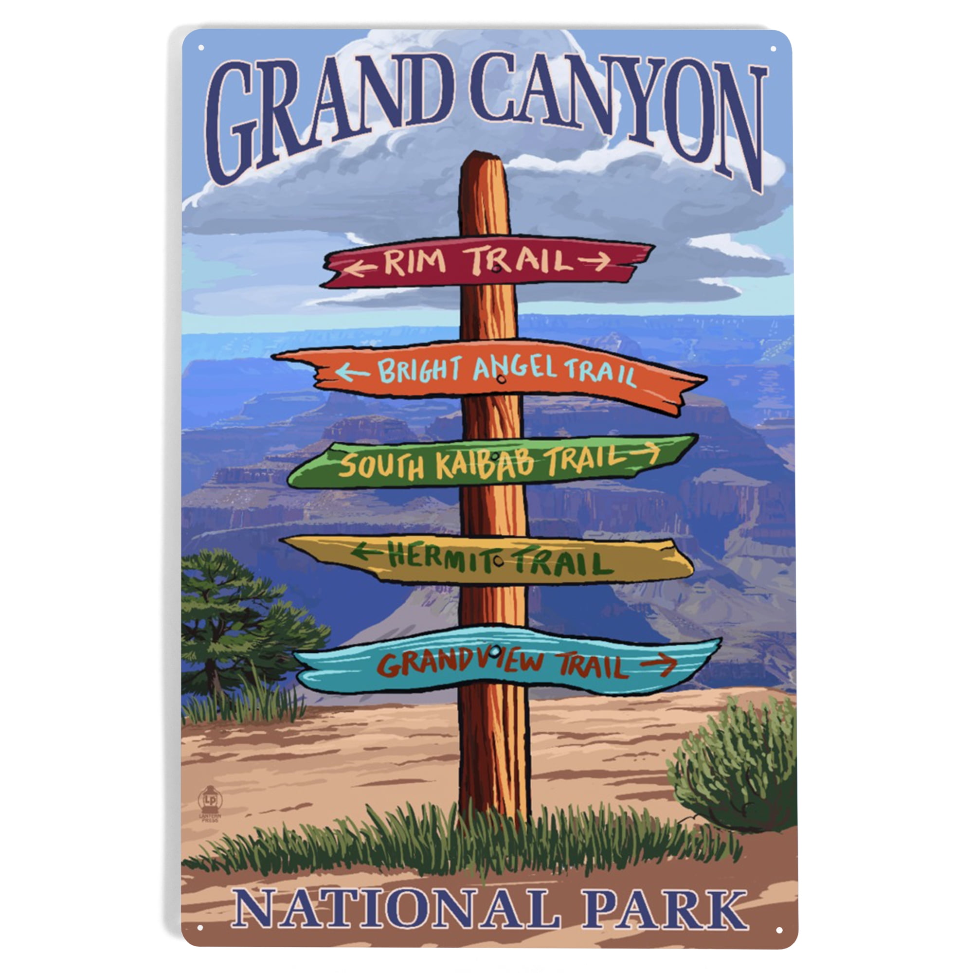Grand Canyon National Park, Arizona, Destination Signpost (12x18 ...
