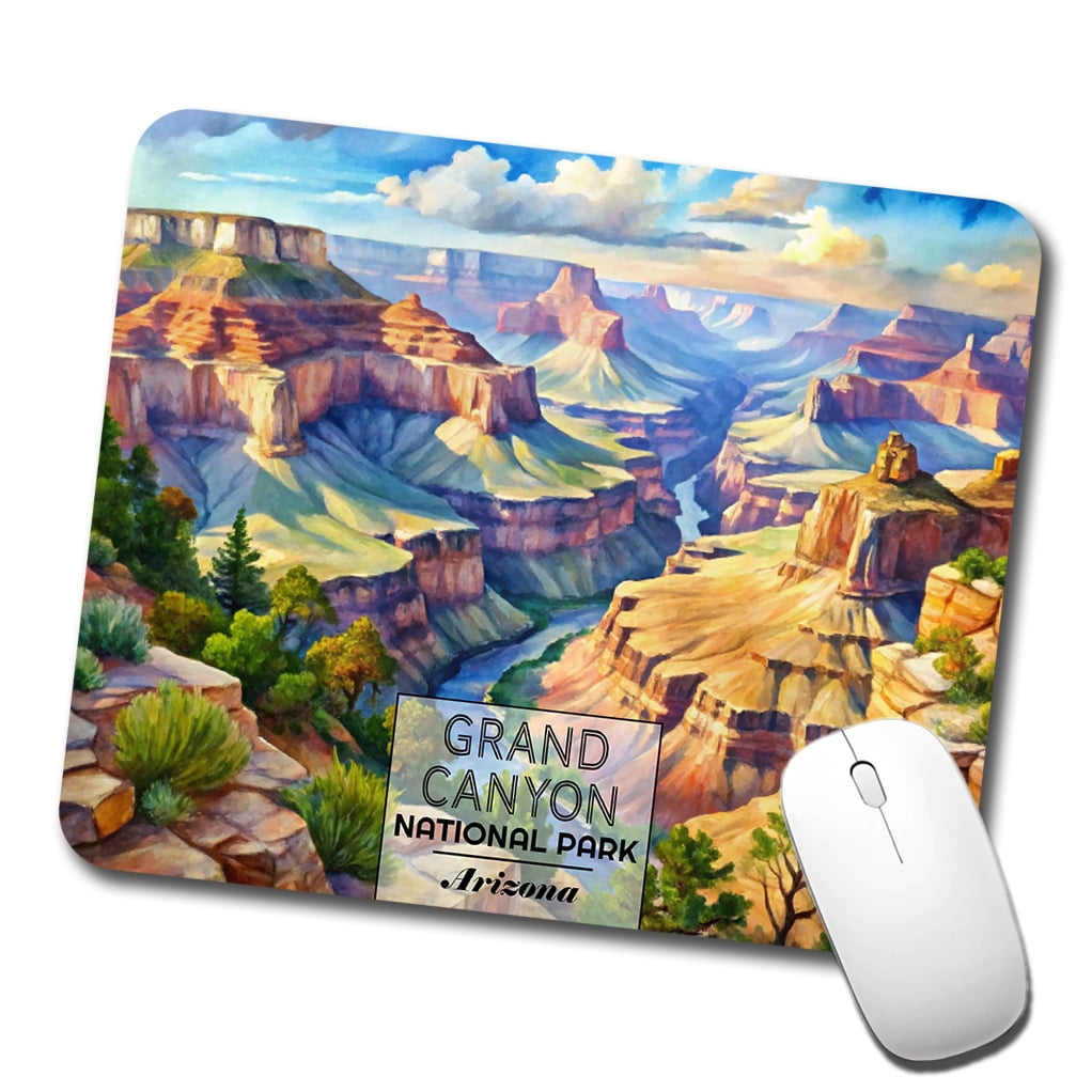 Grand Canyon National Park Arizona Watercolor Mouse Pad Low Profile ...