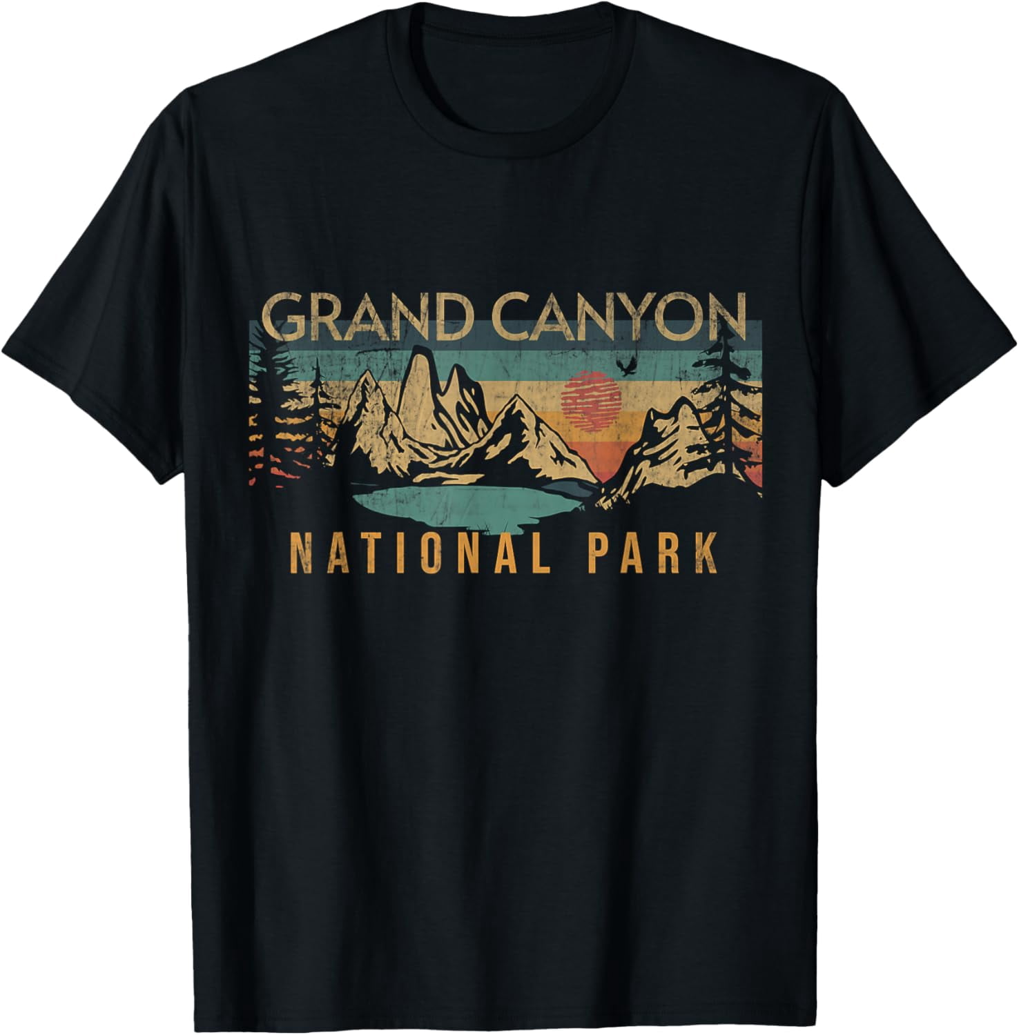 Grand Canyon National Park T-ShirtMen's and women's gift, black and ...