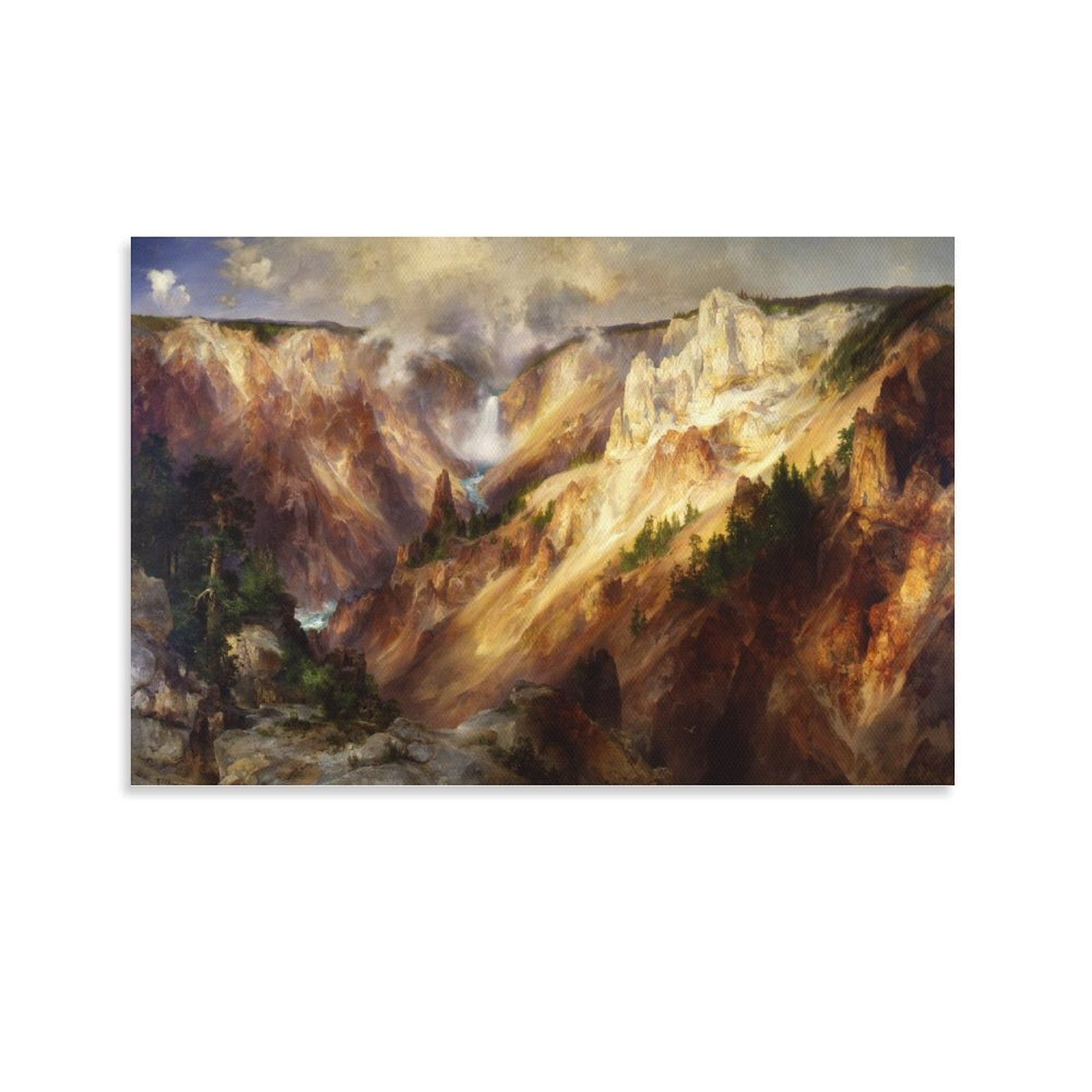 The Grand Canyon of By Thomas Moran Art Prints Paintings Canvas Poster ...