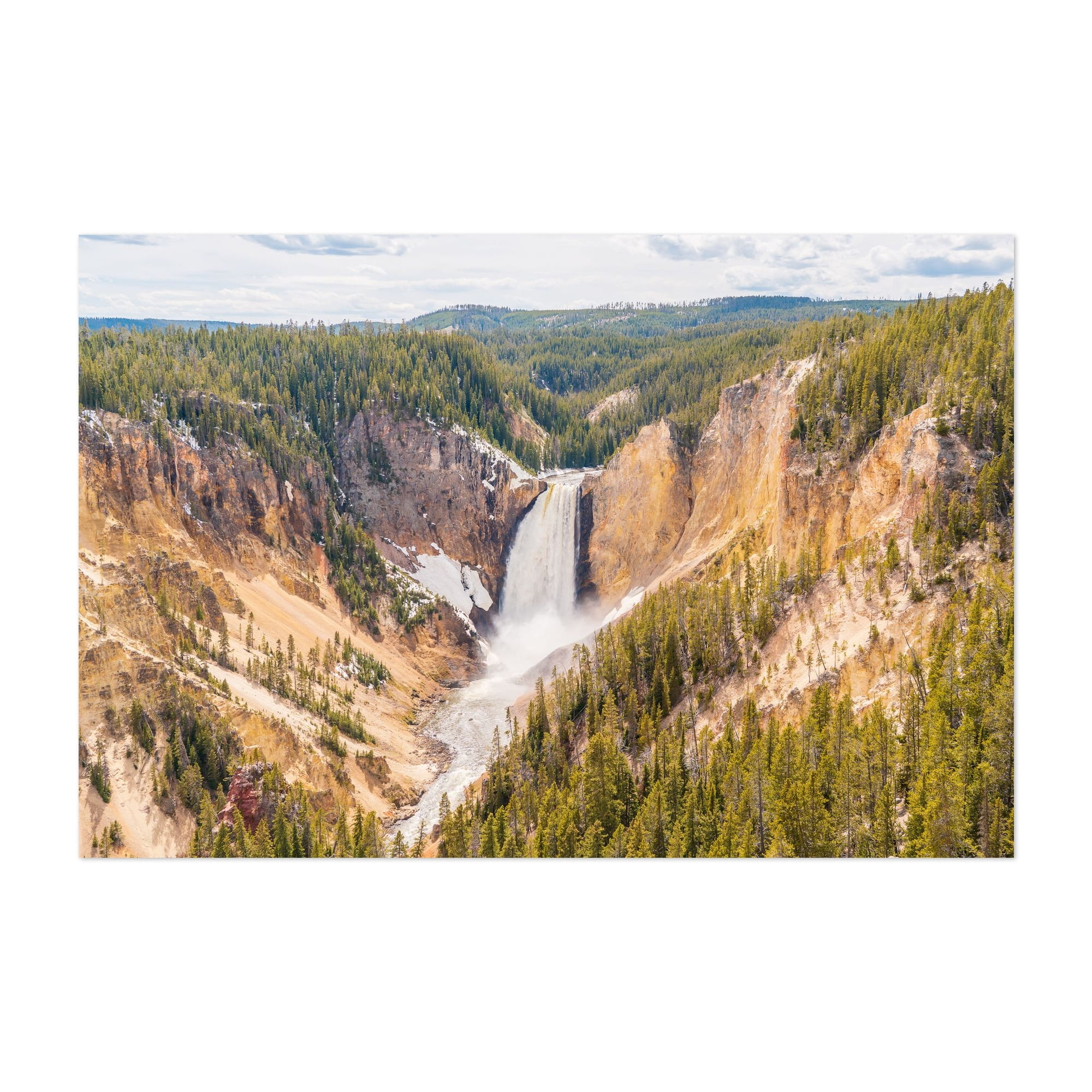 Grand Canyon of the Yellowstone - Photography Unframed Wall Art Print ...