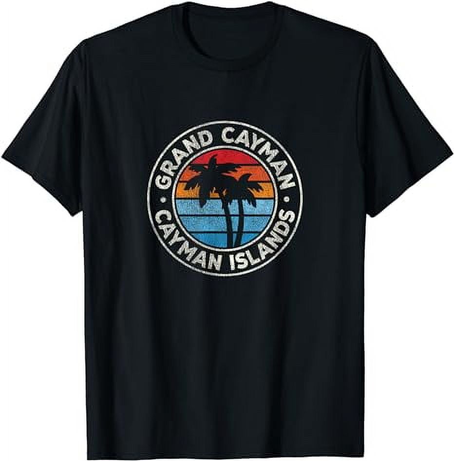 Grand Cayman Cayman Islands Vintage Graphic Retro 70s T-Shirt - Walmart.com
