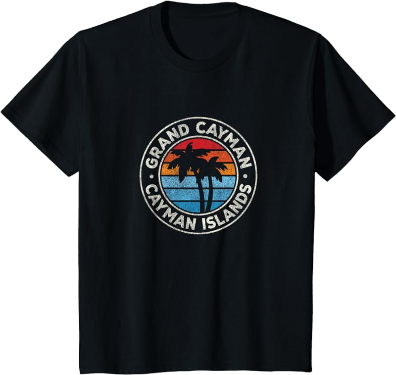 Grand Cayman Cayman Islands Vintage Graphic Retro 70s T-Shirt - Walmart.com